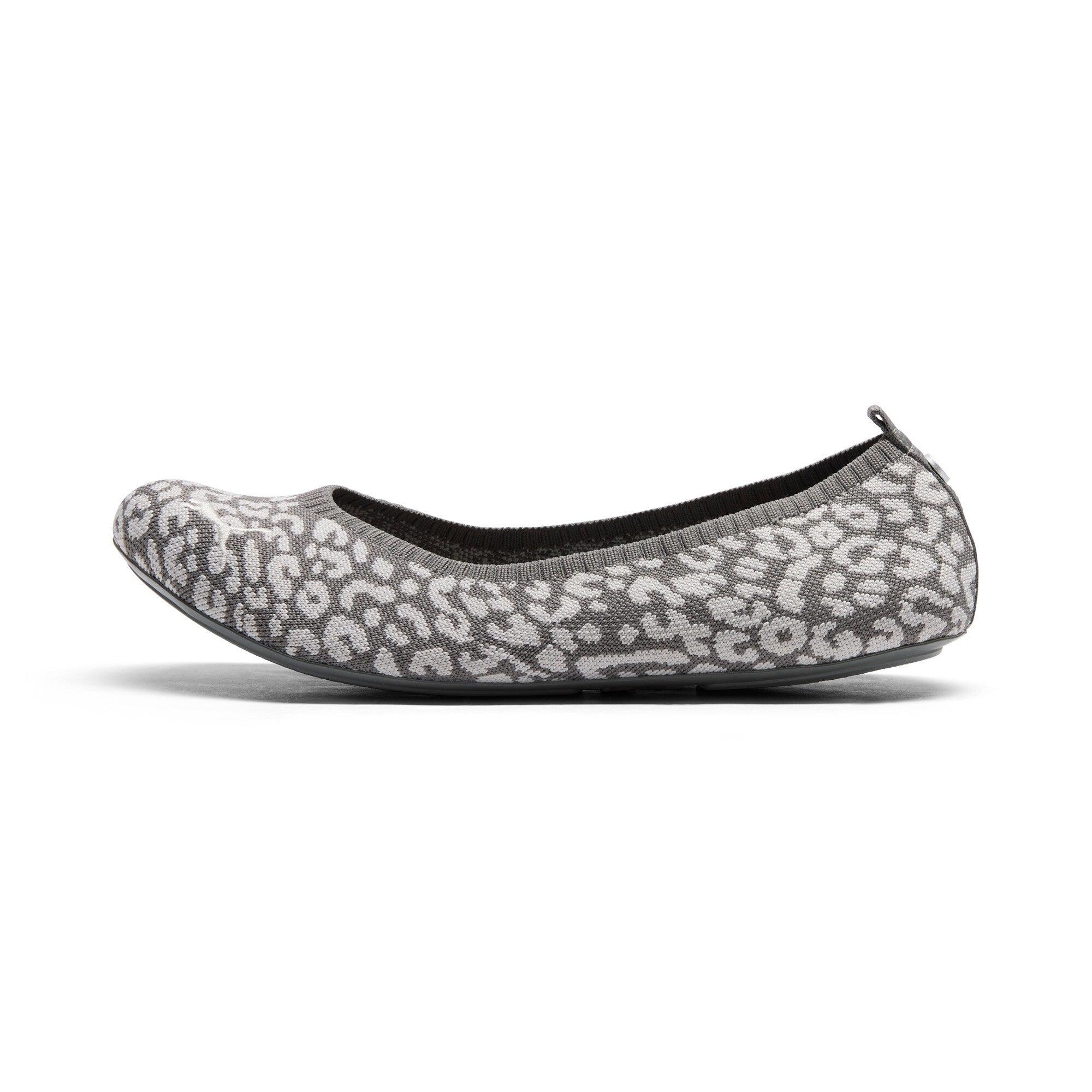 PUMA Ilana Leopard Ballet Shoes in Gray | Lyst