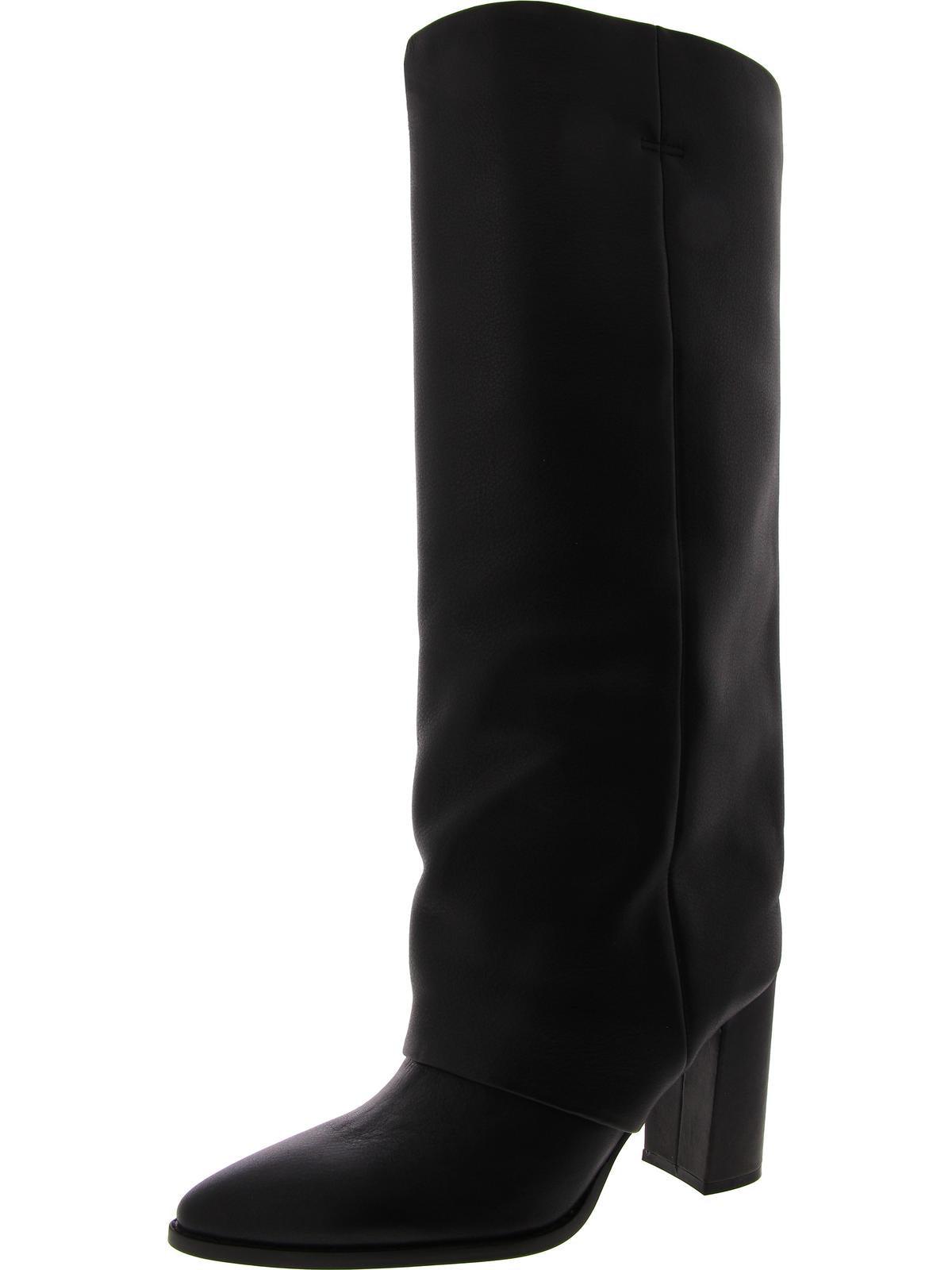 Steve Madden Blanco Tall Block Heel Knee-High Boots in Black | Lyst