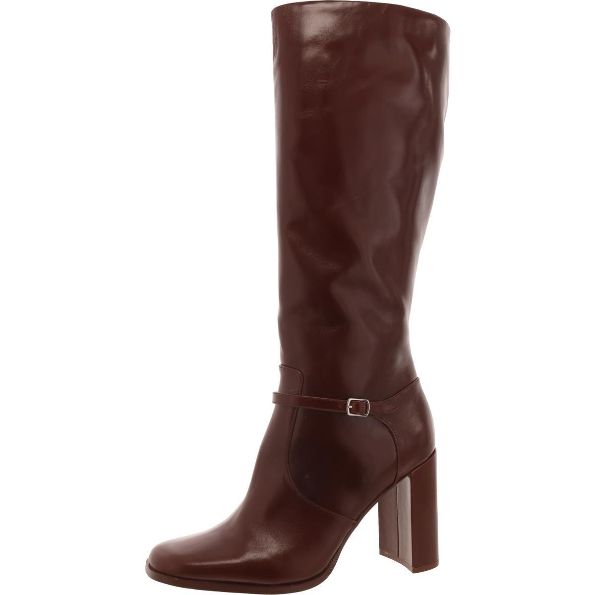 Steve Madden Adalyn Leather Solid Knee-High Boots in Brown | Lyst