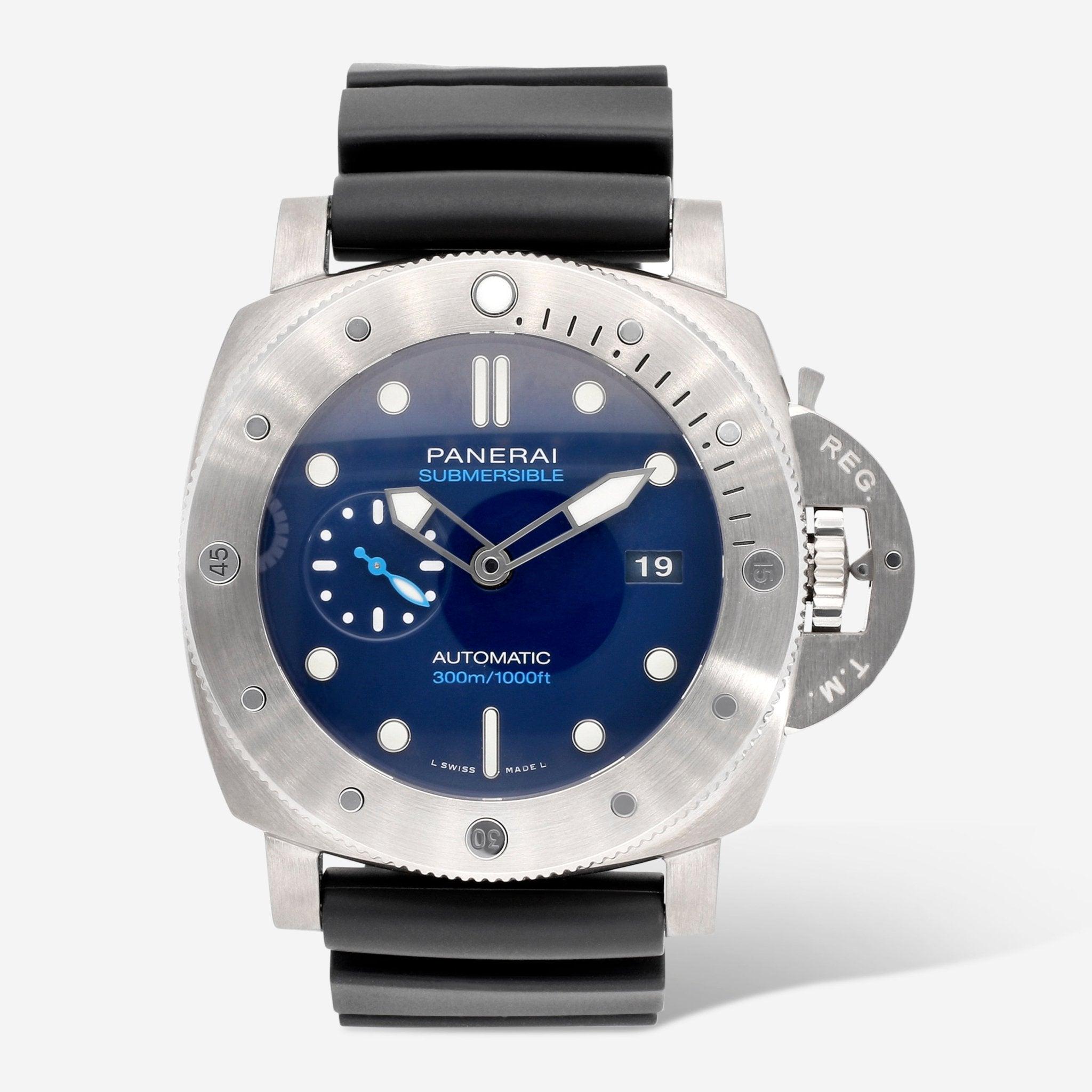 Panerai Luminor Submersible Bmg-tech Blue Dial Automatic Watch Pam00692 ...