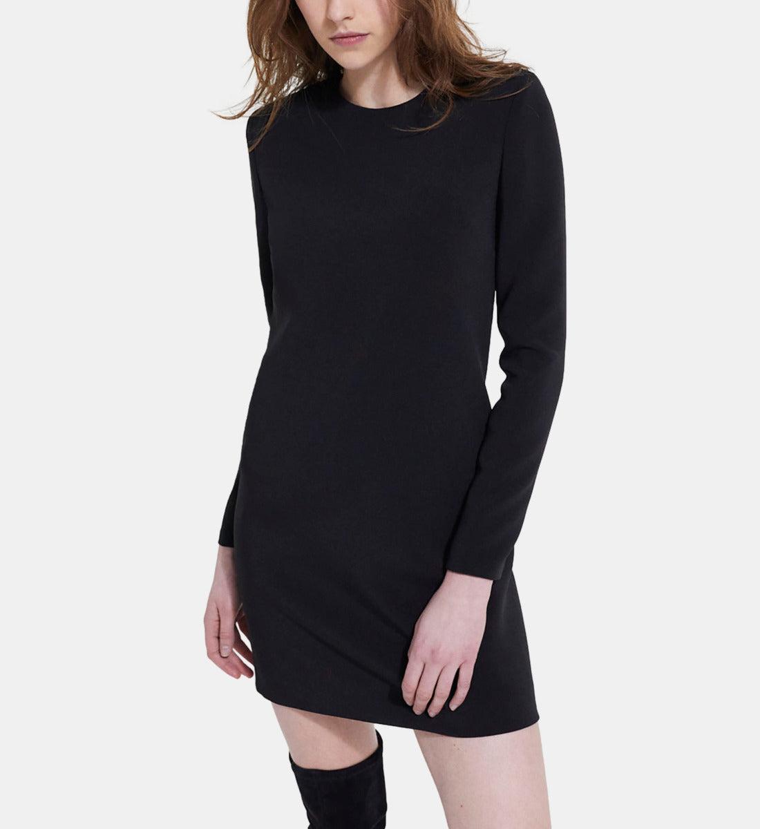 The Kooples Short Dress With Rounded Backless Style in Black | Lyst