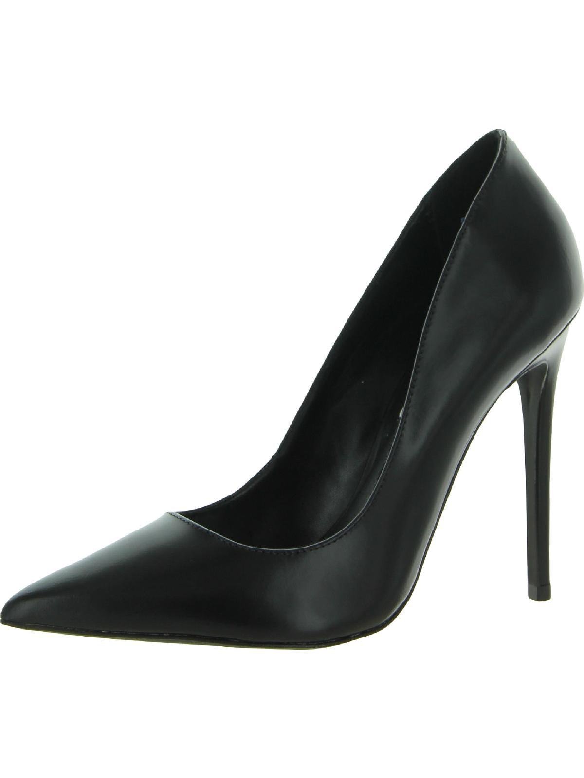 Steve Madden Valentina Leather Stiletto Pumps in Black | Lyst