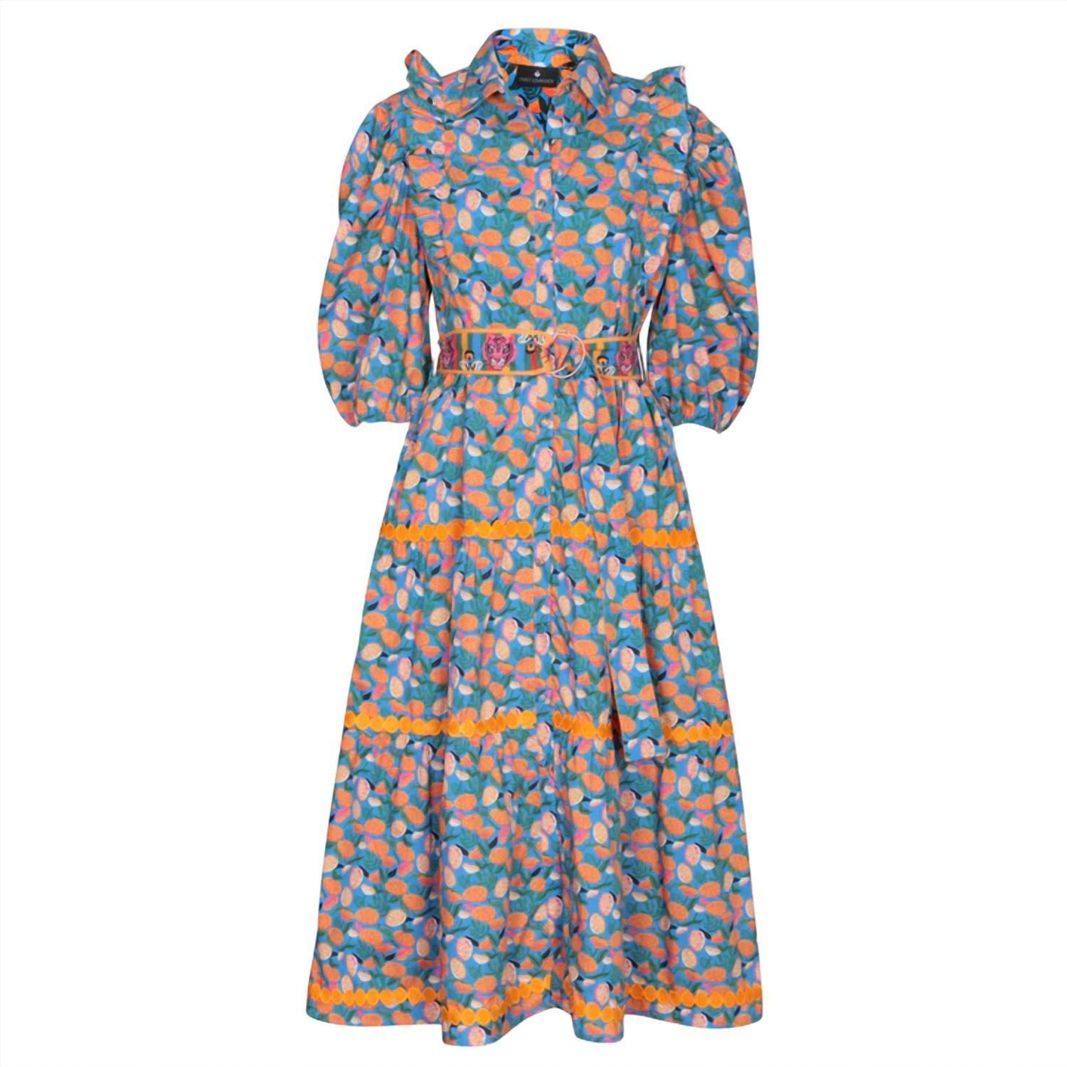 Emily Lovelock Natalie Dress in Blue | Lyst