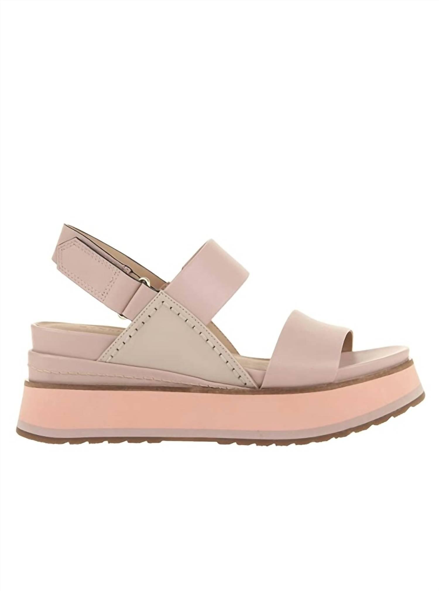 Naked Feet Dimension Platform Sandals in Pink | Lyst