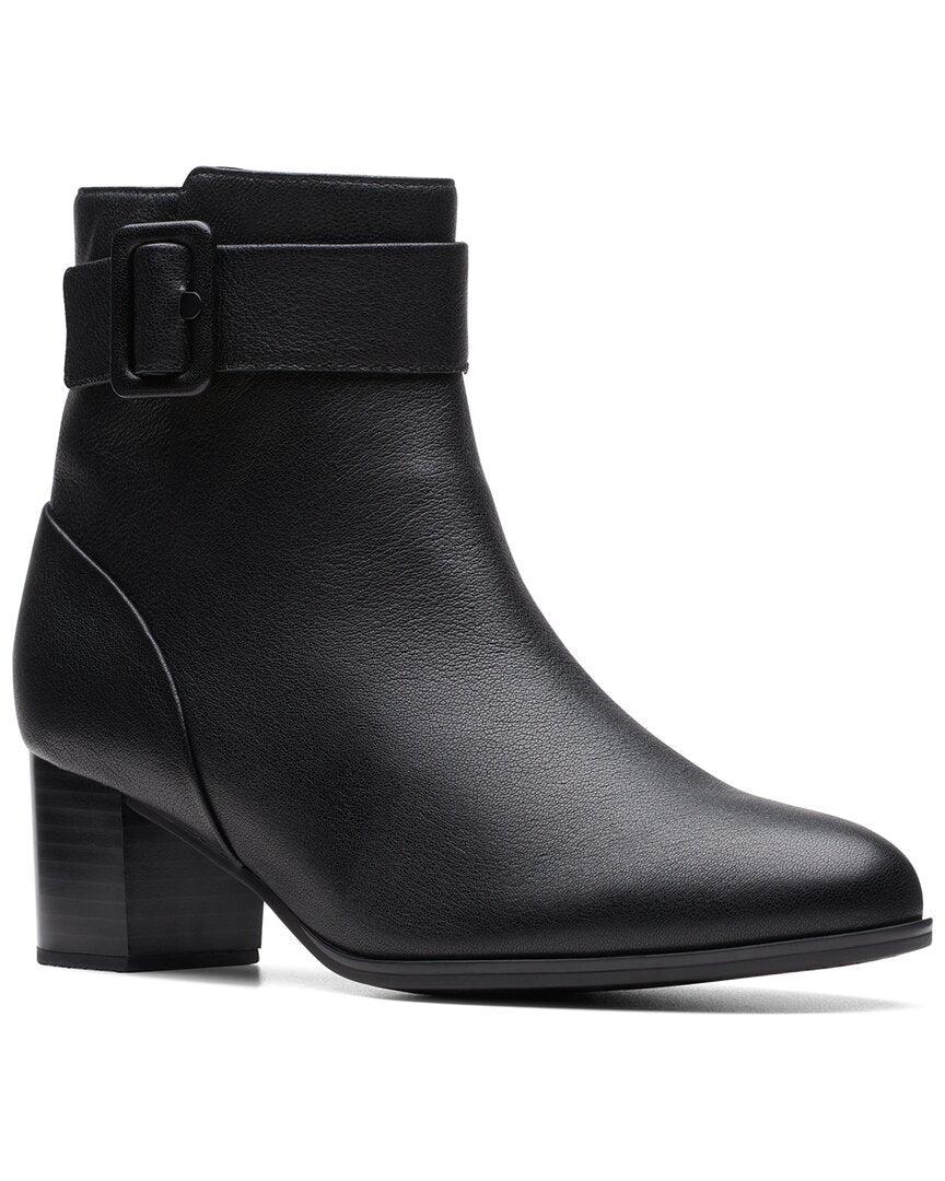 Clarks Loken Zip Wp Leather Boot in Black | Lyst