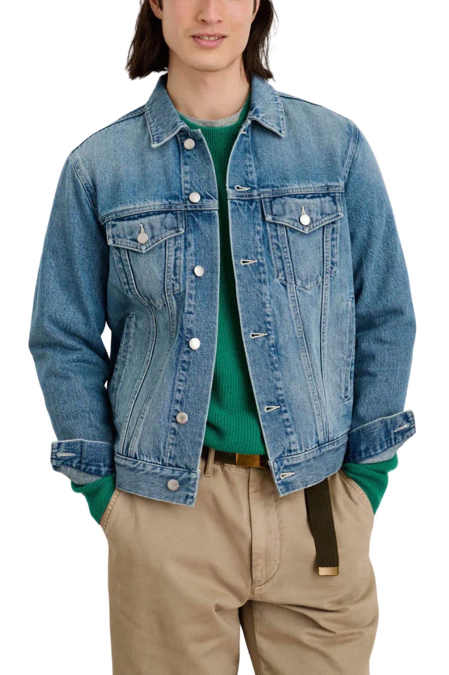 Alex Mill Buckle Back Jean Jacket In Vintage Wash in Blue for Men | Lyst