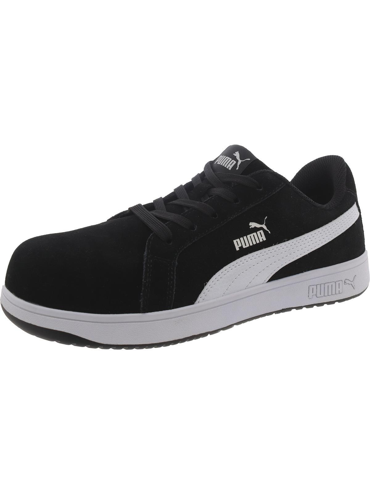 PUMA Iconic Low Suede Toe Cap Work & Safety Shoes in Black | Lyst