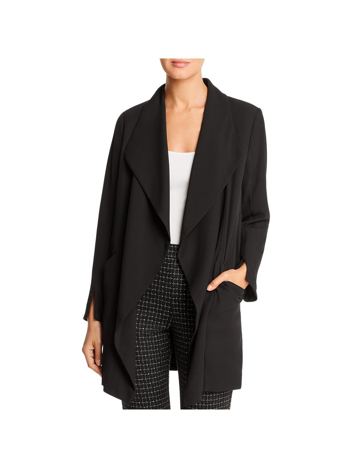 Donna Karan Crepe Office Wear Topper Jacket in Black | Lyst