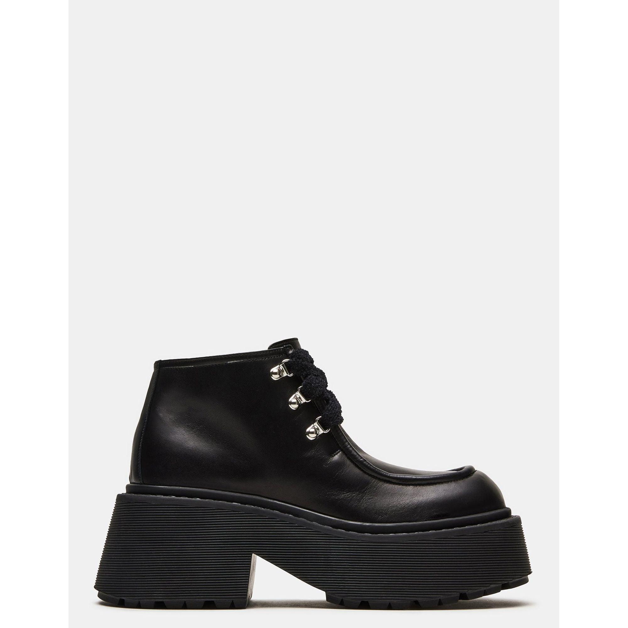 Steve Madden Holden Leather in Black | Lyst