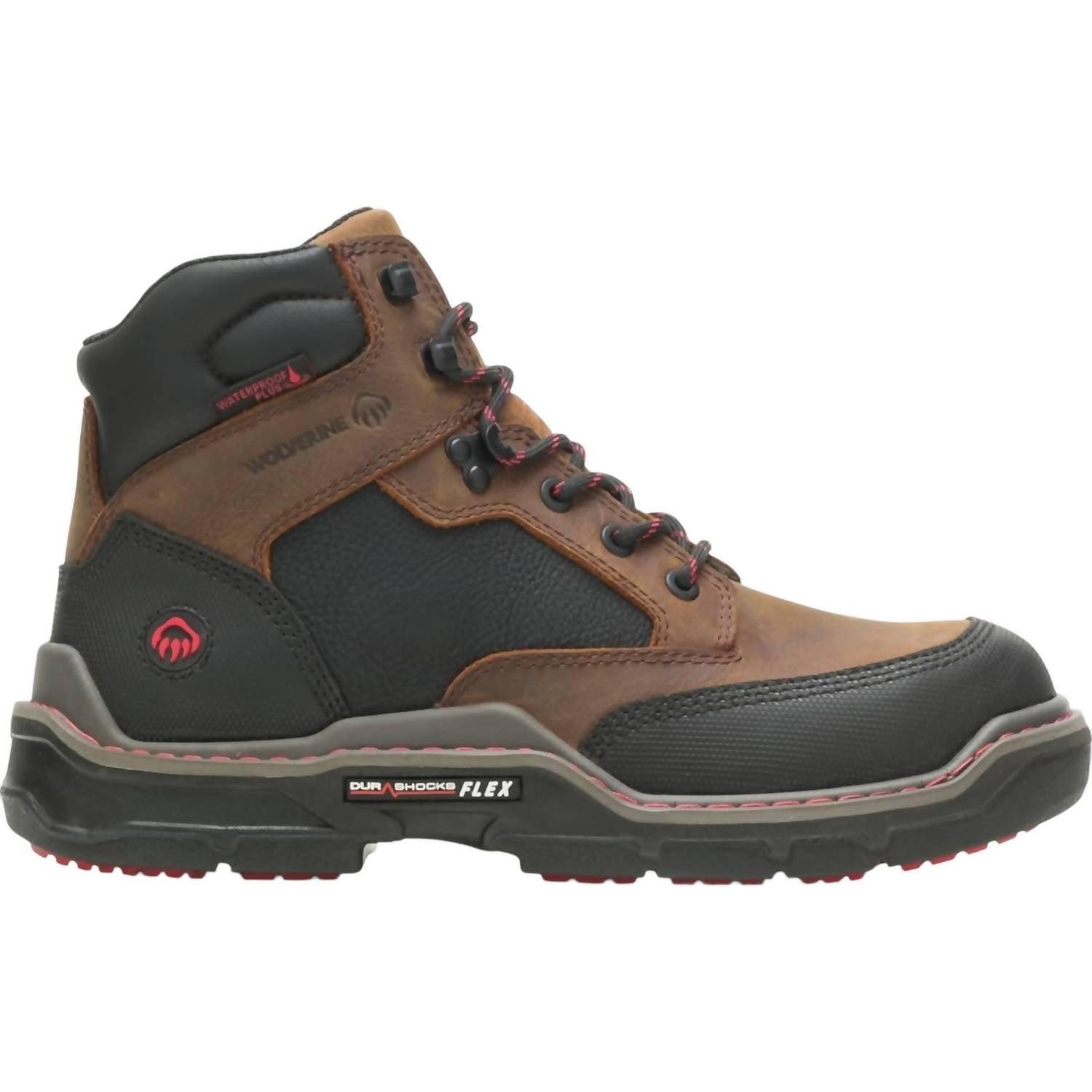 Wolverine Raider Durashocks Heavy Duty Carbonmax 6" Boot in Brown for ...