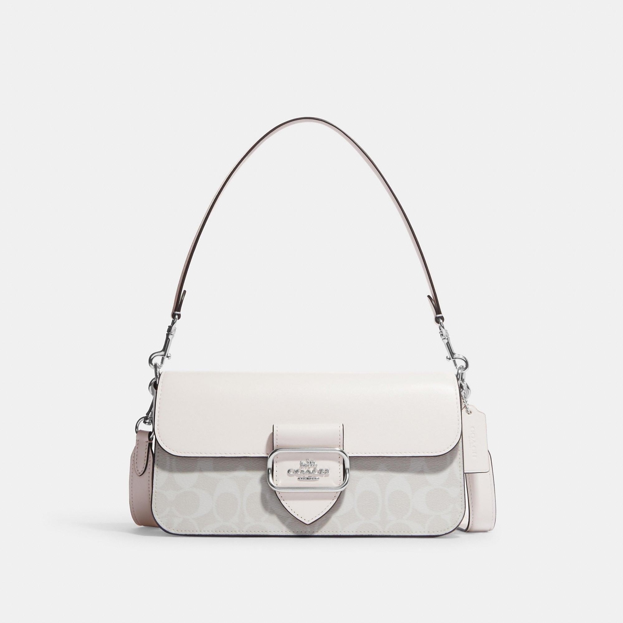 COACH Morgan Shoulder Bag in White | Lyst
