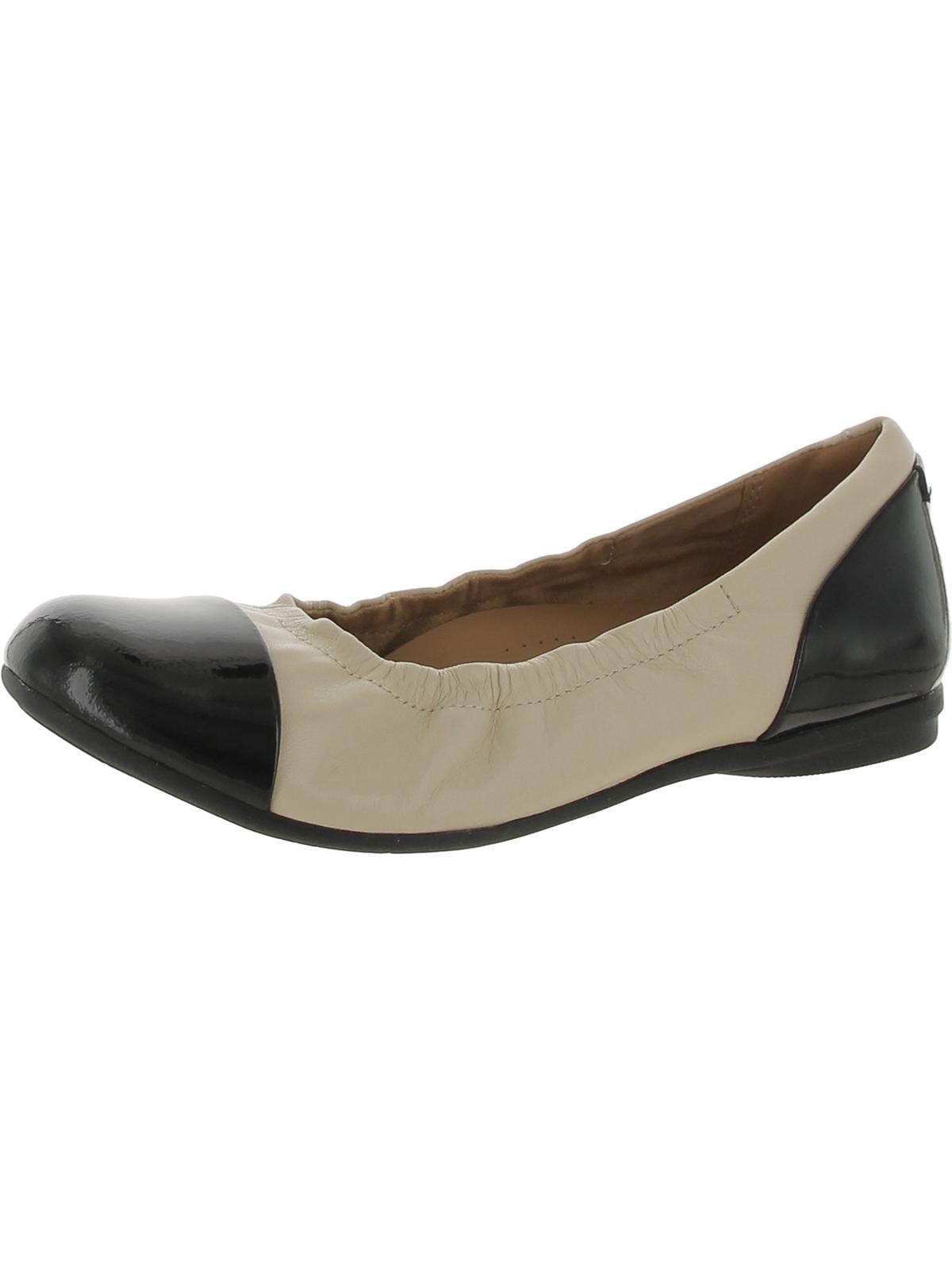 Clarks Rena Jazz Leather Heeled Ballet Flats in Gray | Lyst