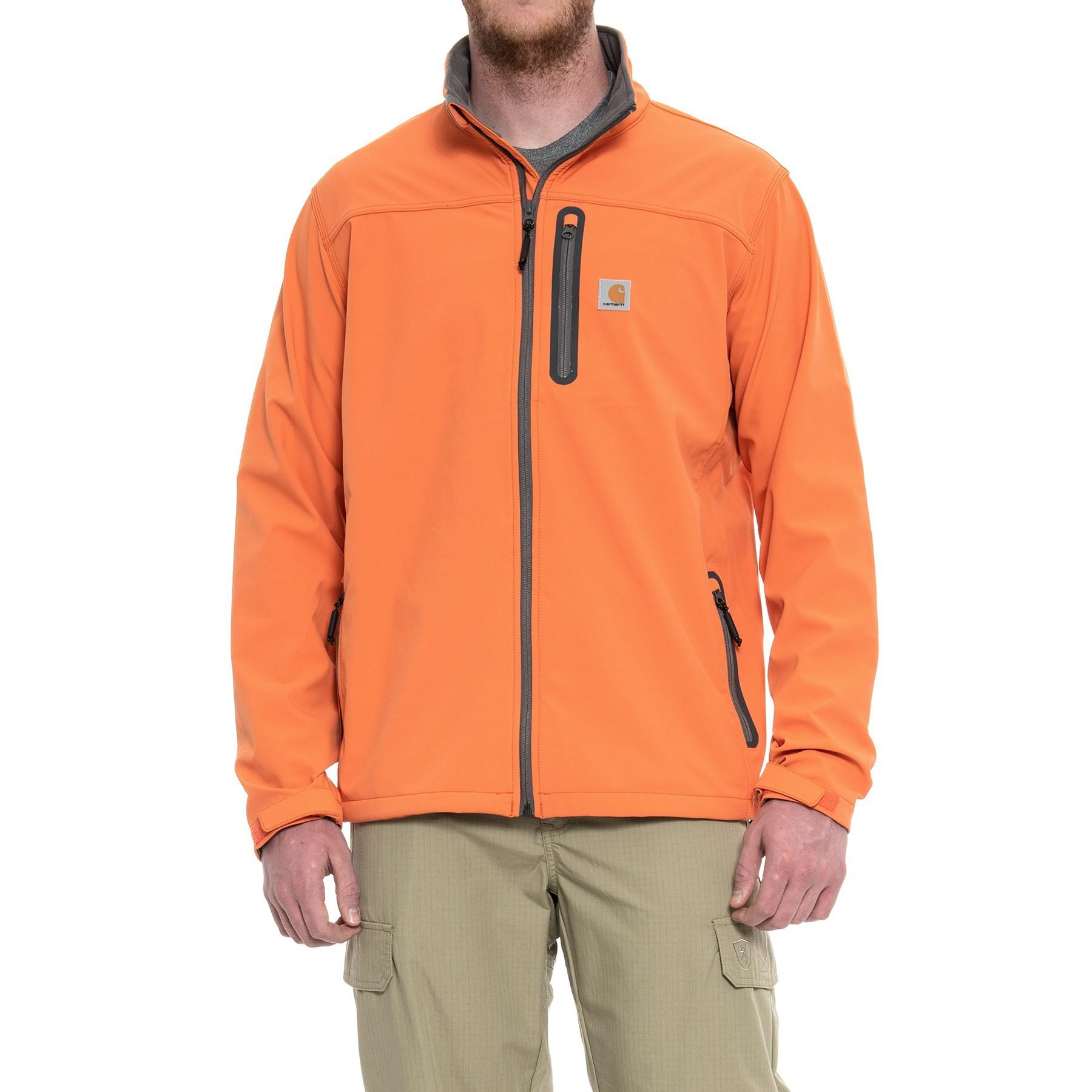 Carhartt Synthetic Denwood Soft Shell Jacket In Orange For Men Lyst