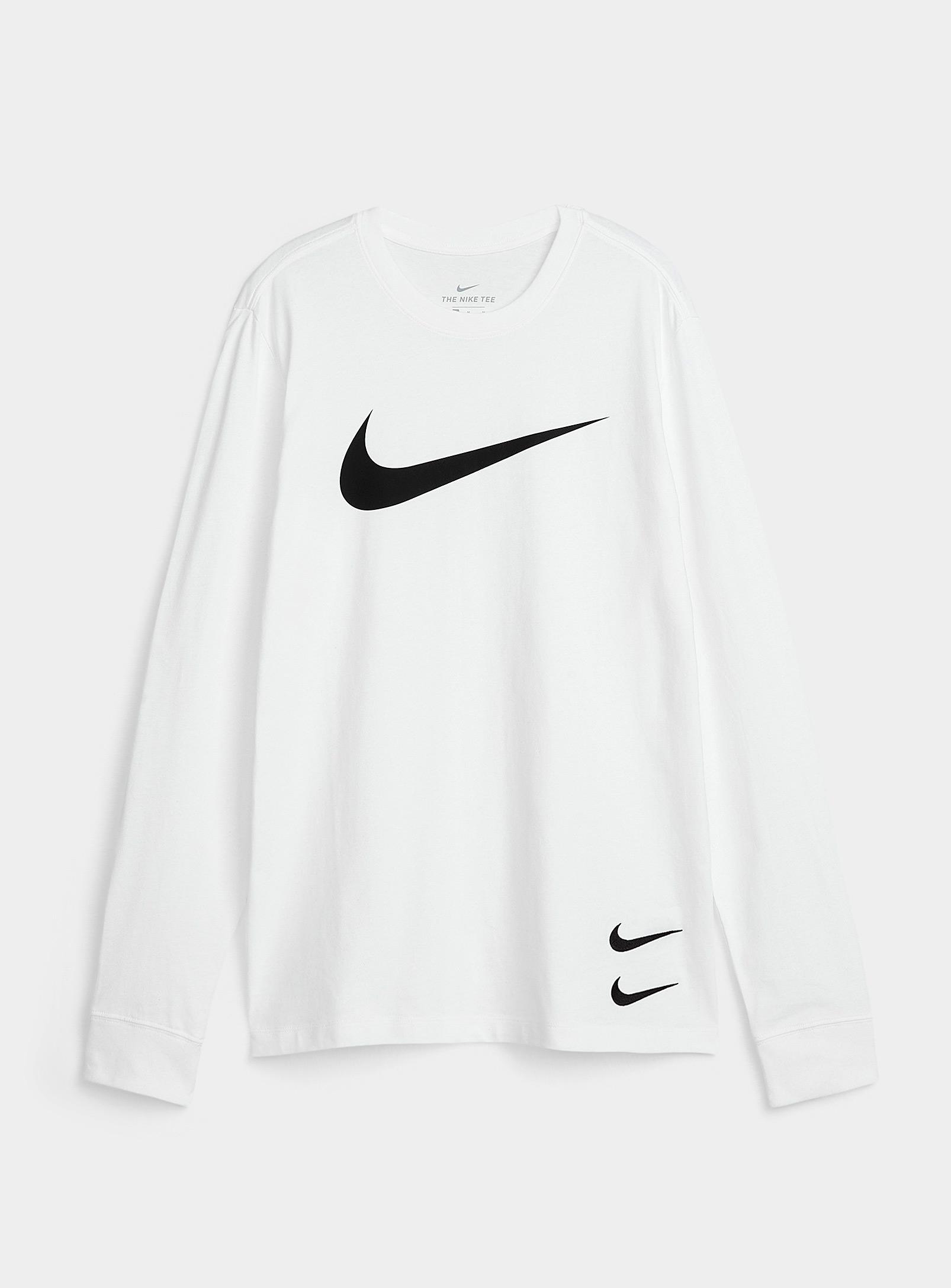 White Nike Swoosh