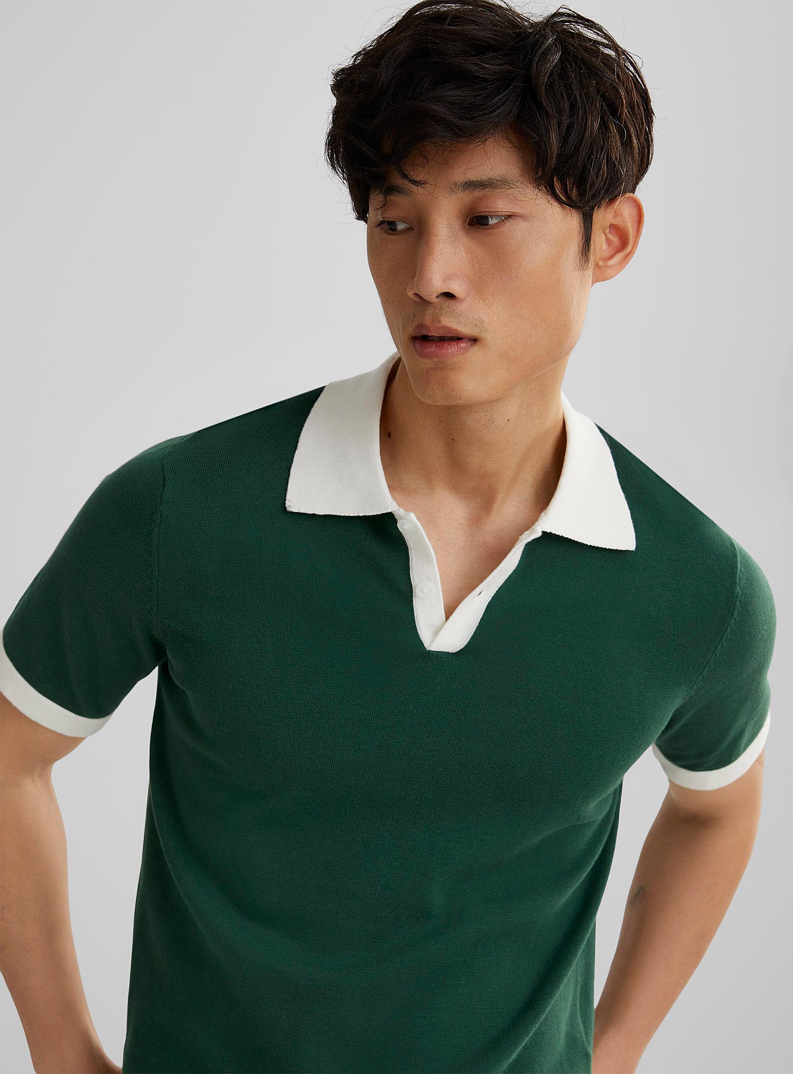 Jack & Jones Tennis Knit Polo in Green for Men | Lyst