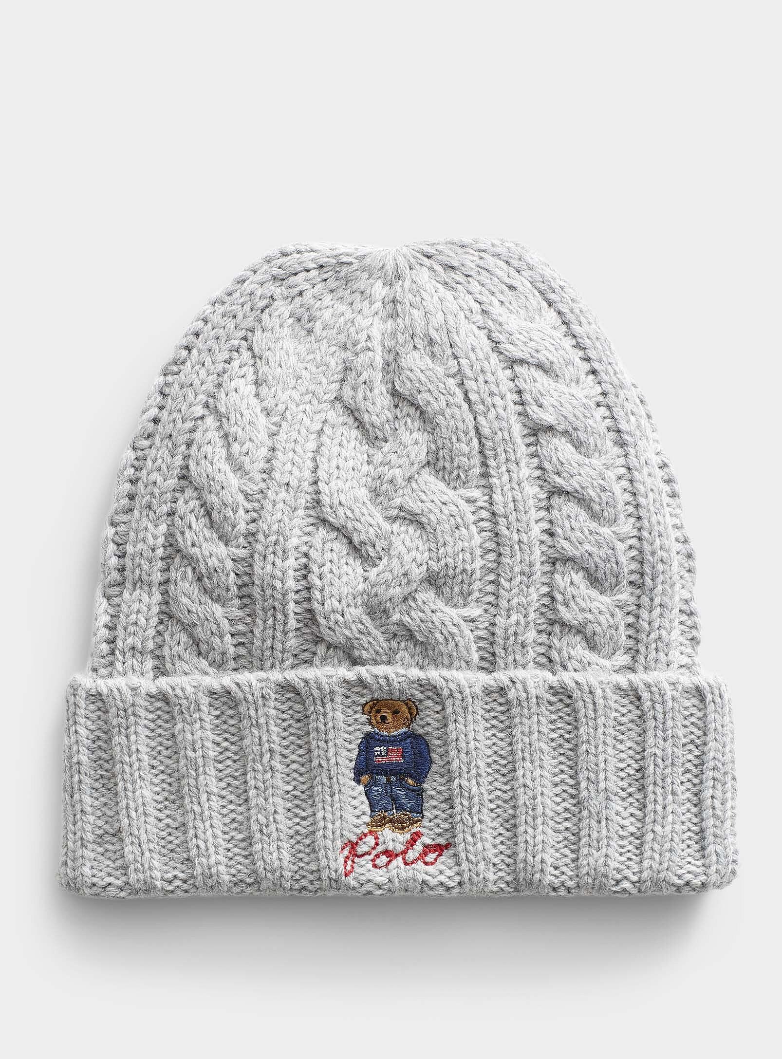Polo Ralph Lauren Embroidered Signature Teddy Bear Cable Knit Tuque in ...