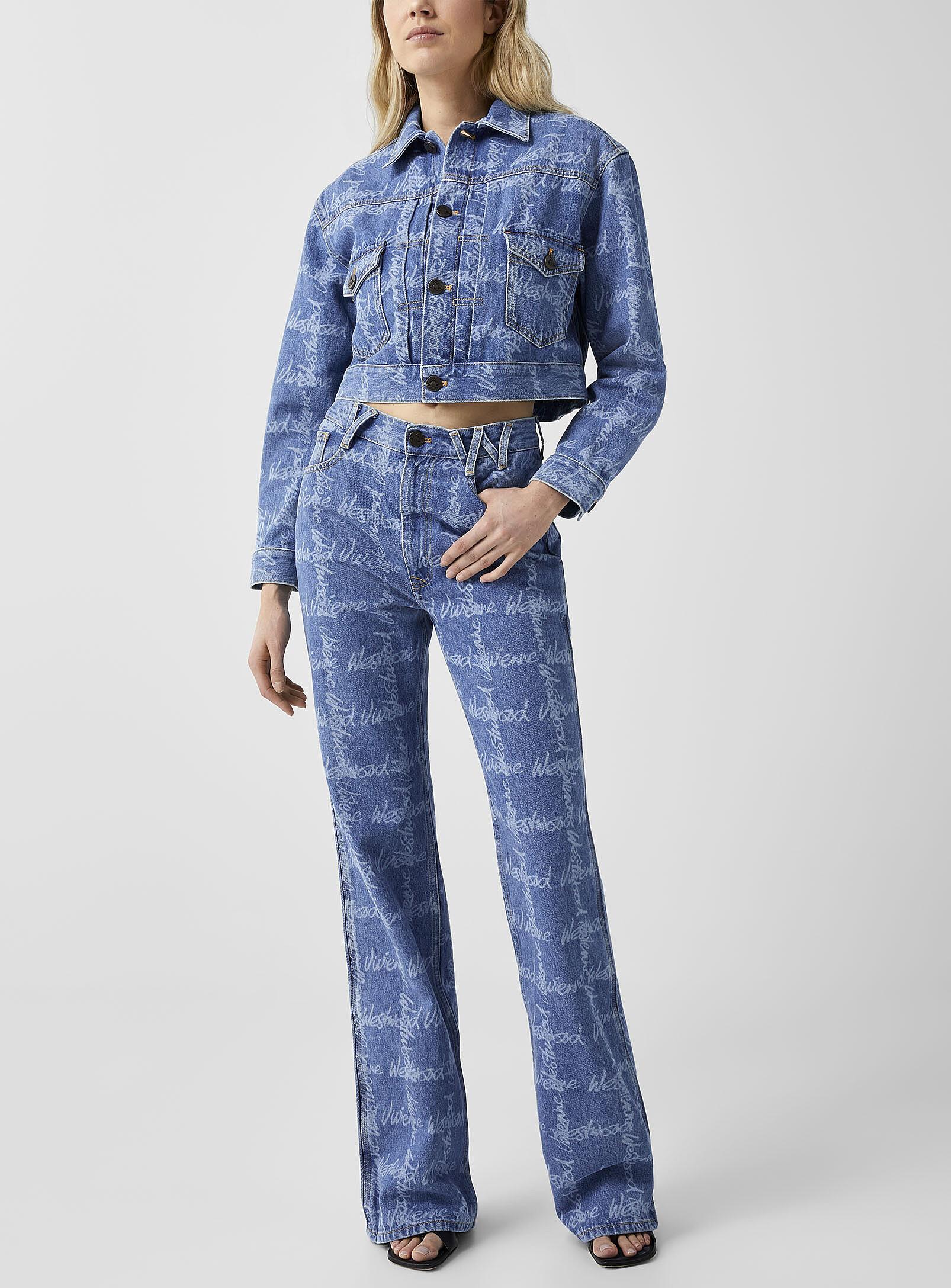 Vivienne Westwood Ray Logos Jean in Blue | Lyst