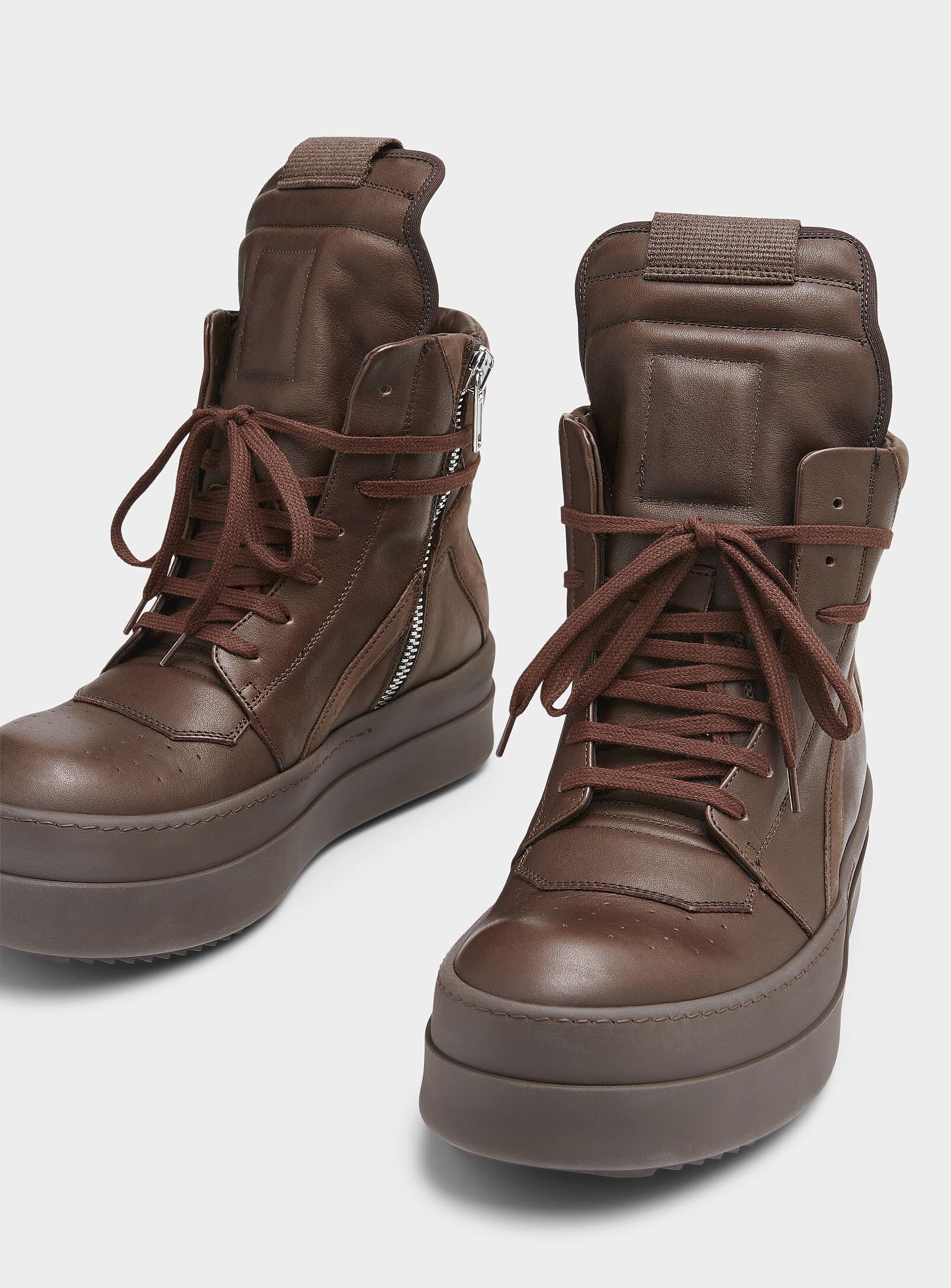 Rick Owens Mega Bumper Geobasket Sneakers Men in Brown for Rick Owens Mega Bumper Geobasket Sneakers Men in Brown for