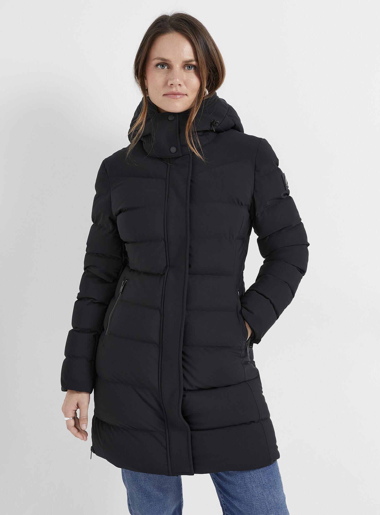 Moose Knuckles Watershed Long Cinched Parka in Blue | Lyst