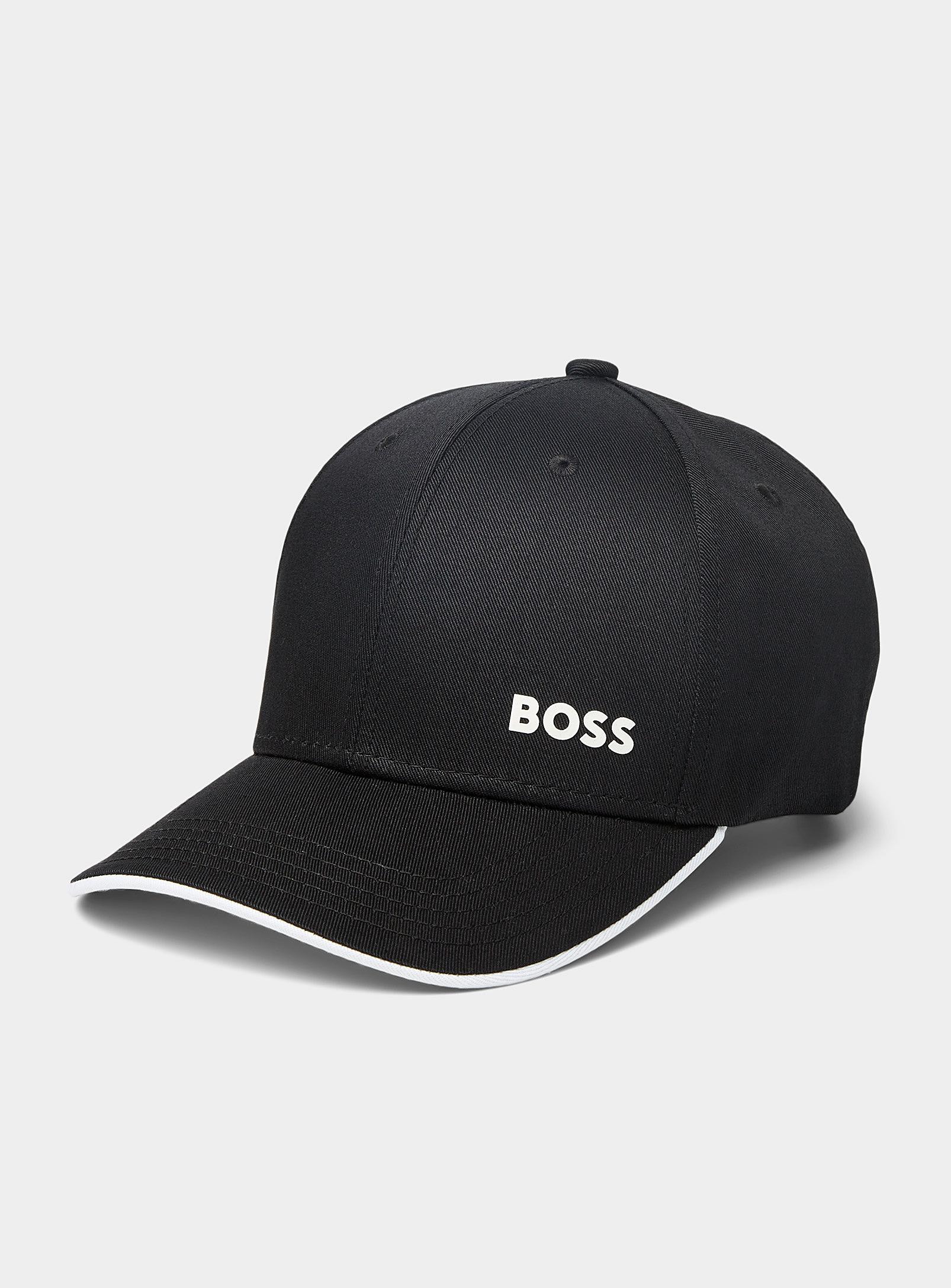 BOSS Logo Trimmed Cap in Black for Men | Lyst