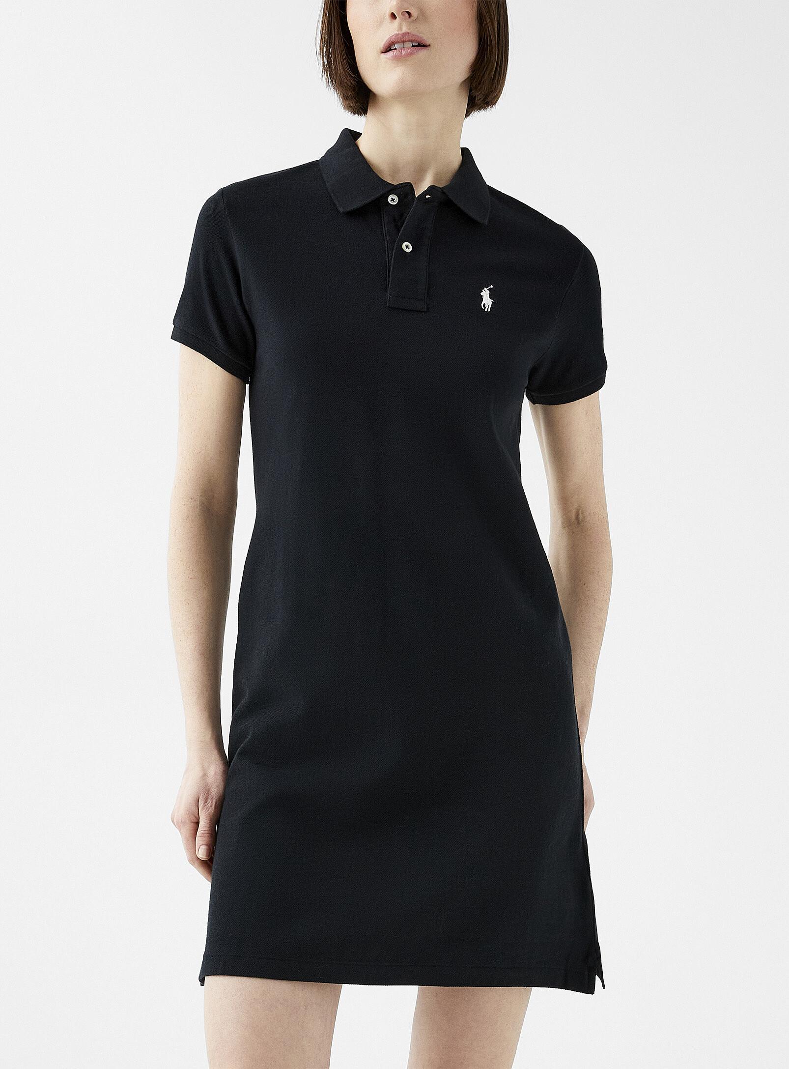 Polo Ralph Lauren Signature Crest Polo Mini in Black | Lyst
