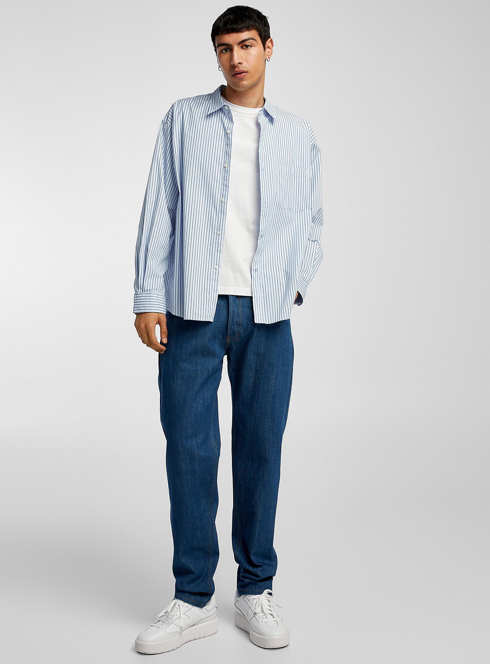 Naked & Famous Easy Guy Ocean's Edge Selvedge Jean Tapered Fit in Blue ...