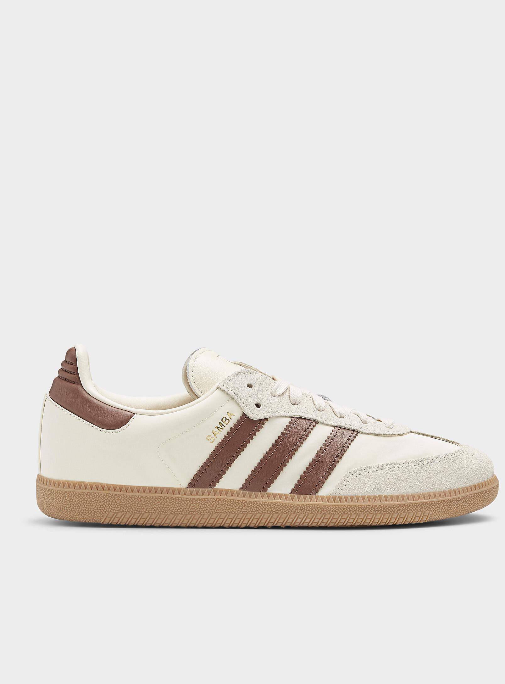 adidas Originals Cream And Brown Samba Og Sneakers Men in Natural for ...