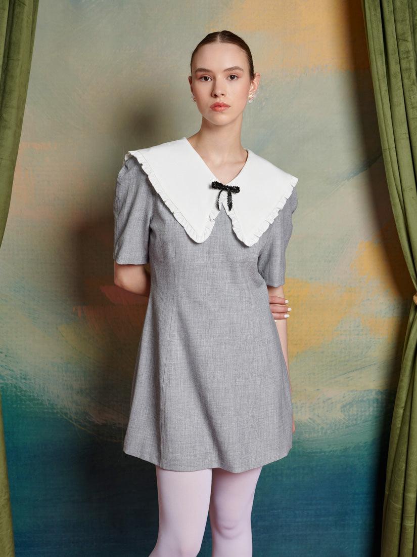 Sister Jane Heron Bow Mini Dress in Green | Lyst