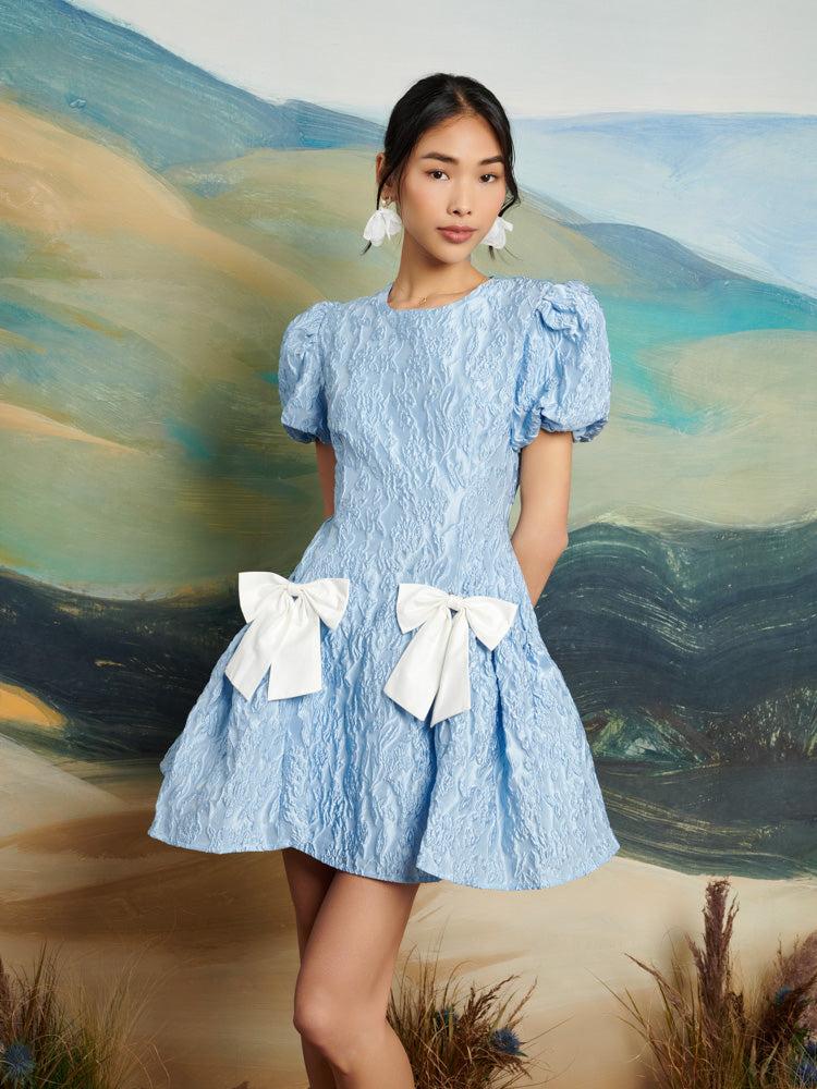 Sister Jane Dream Blue Eyes Jacquard Mini Dress | Lyst