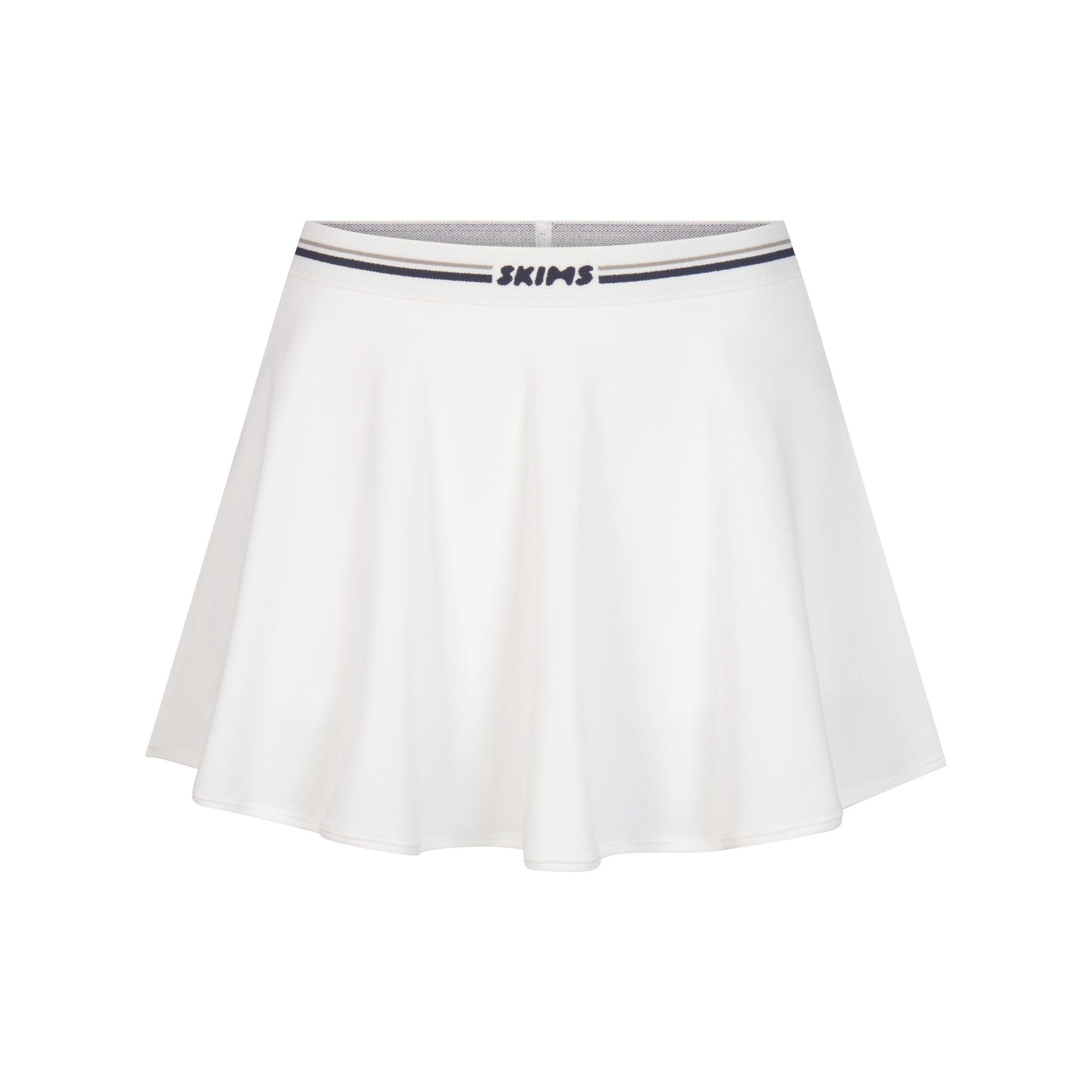 Skims Logo Skort in White | Lyst
