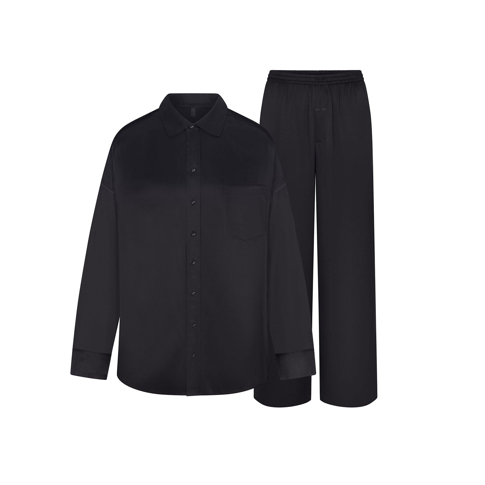 Skims Oversized Long Pajama Set in Blue | Lyst