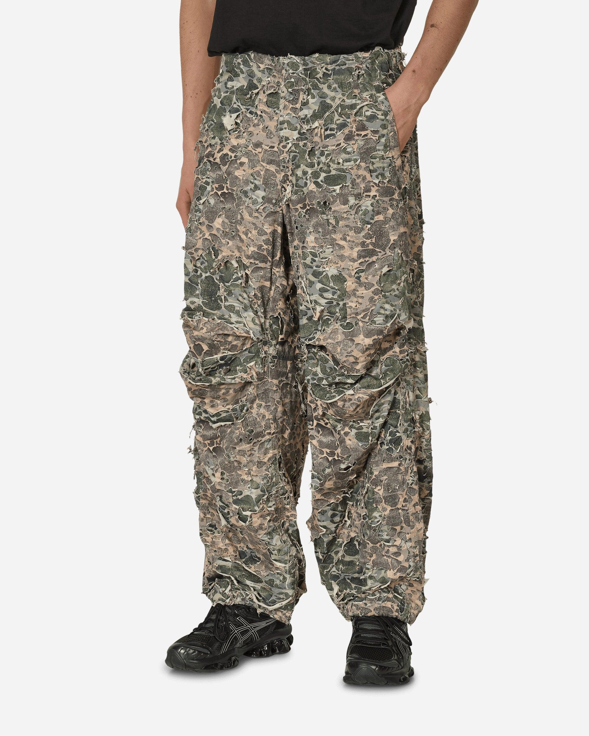 DIESEL Destroyed Pants Camo in Green for Men | Lyst