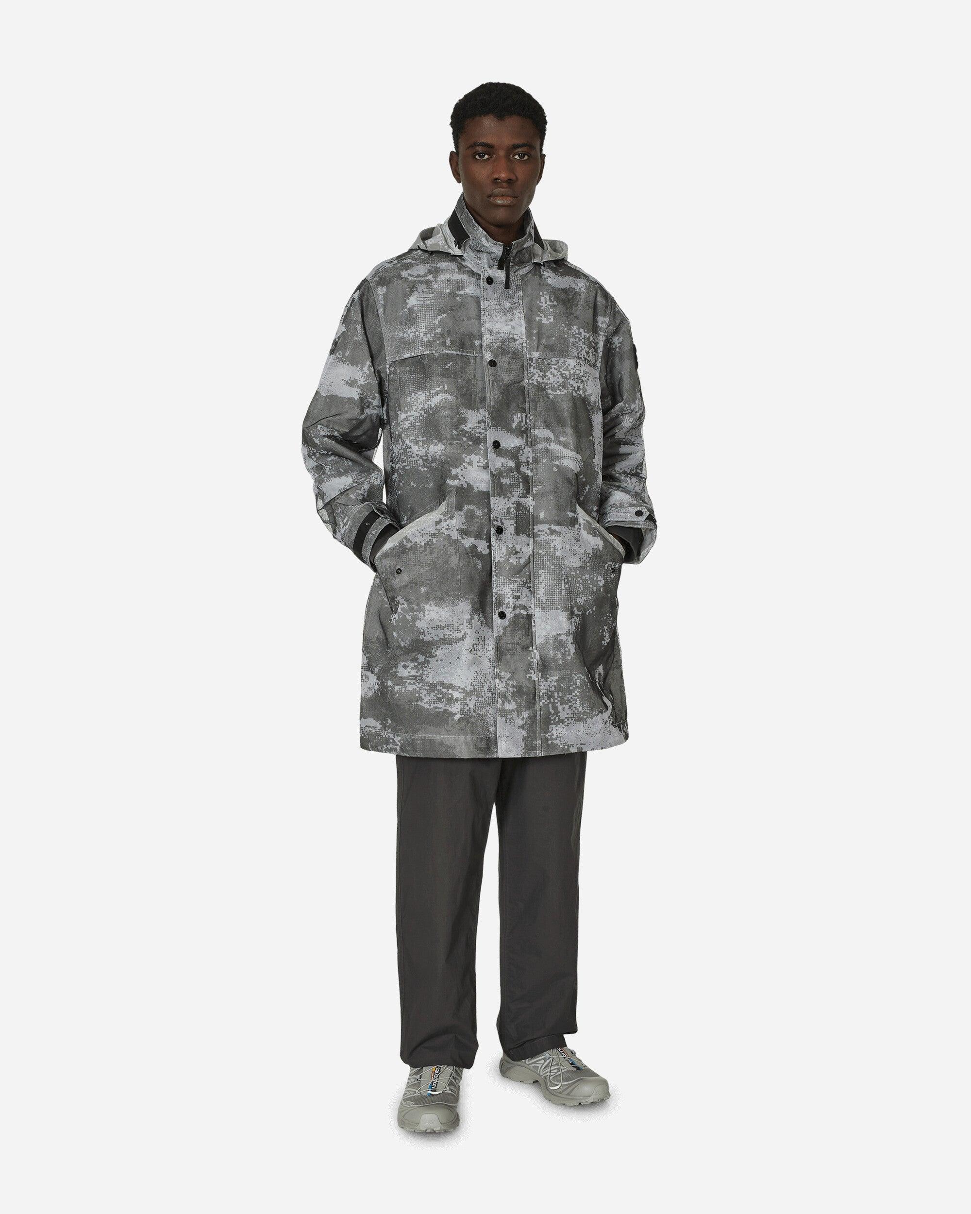 Stone Island Dissolving Grid Camo Mesh Nylon Coat Dust in Gray for Men ...