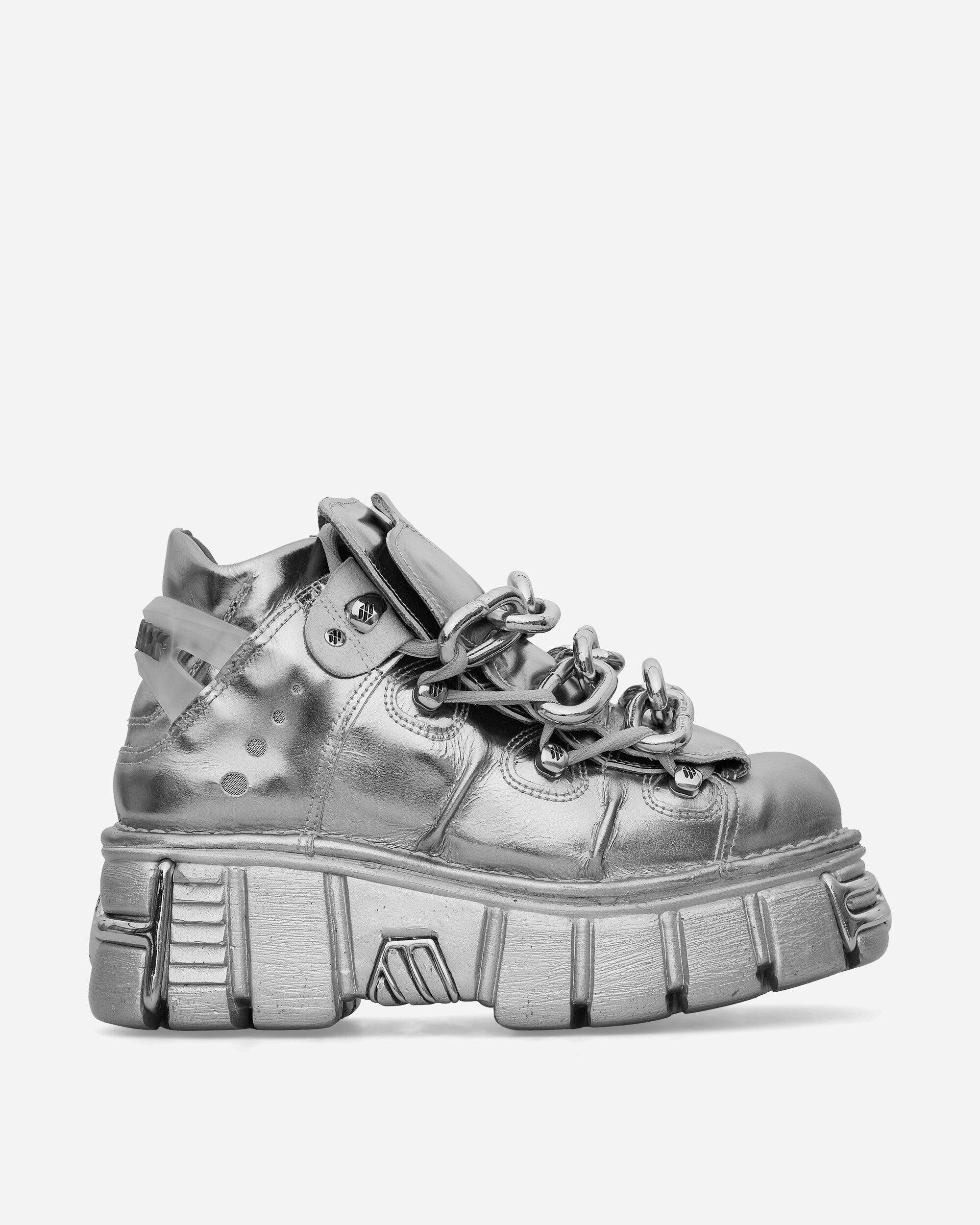 New Rock Platform Ankle Boots Silver in Gray for Men | Lyst