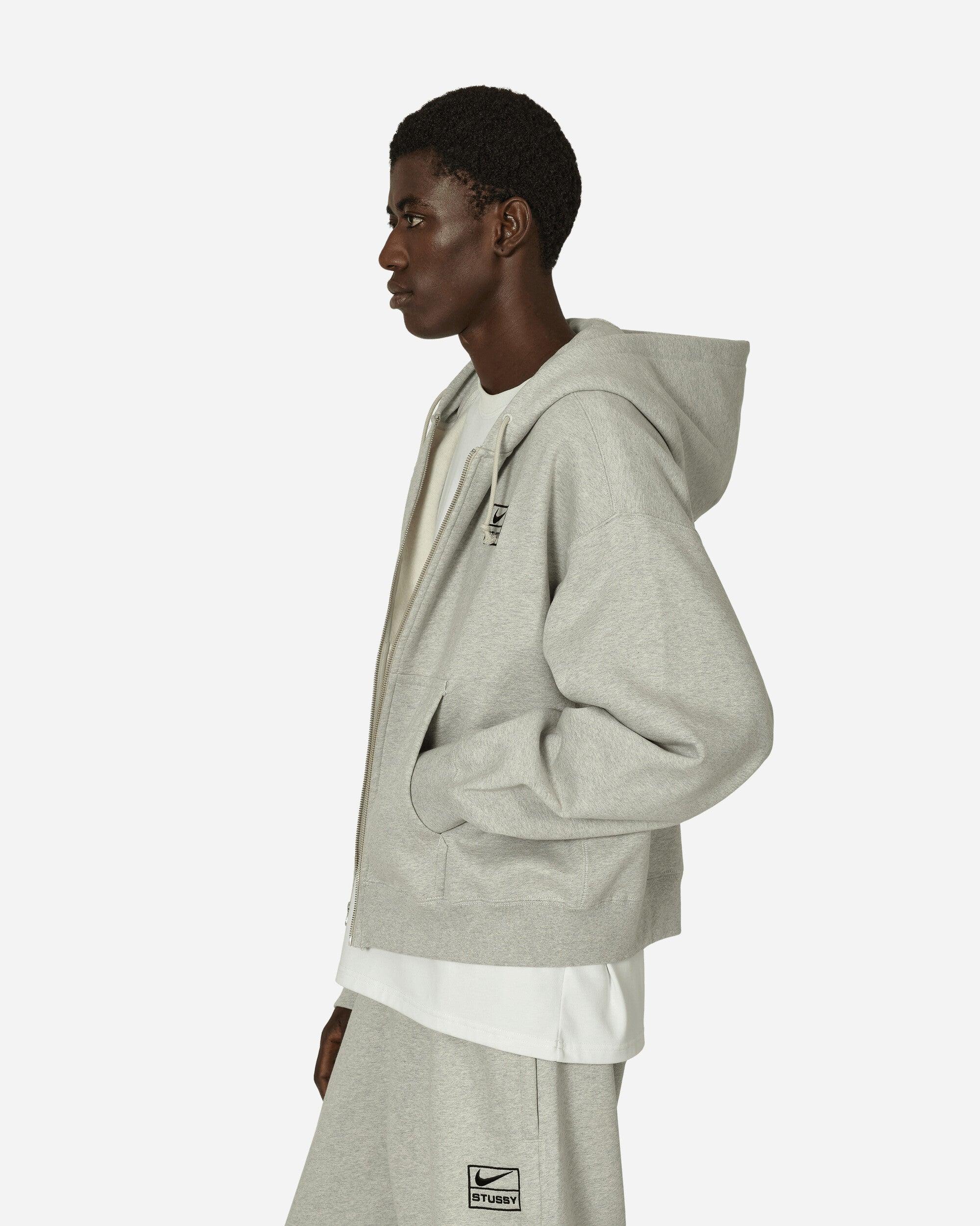 Nike Stüssy Full-Zip Fleece Hoodie Heather in Natural for Nike Stüssy Full-Zip Fleece Hoodie Heather in Natural for