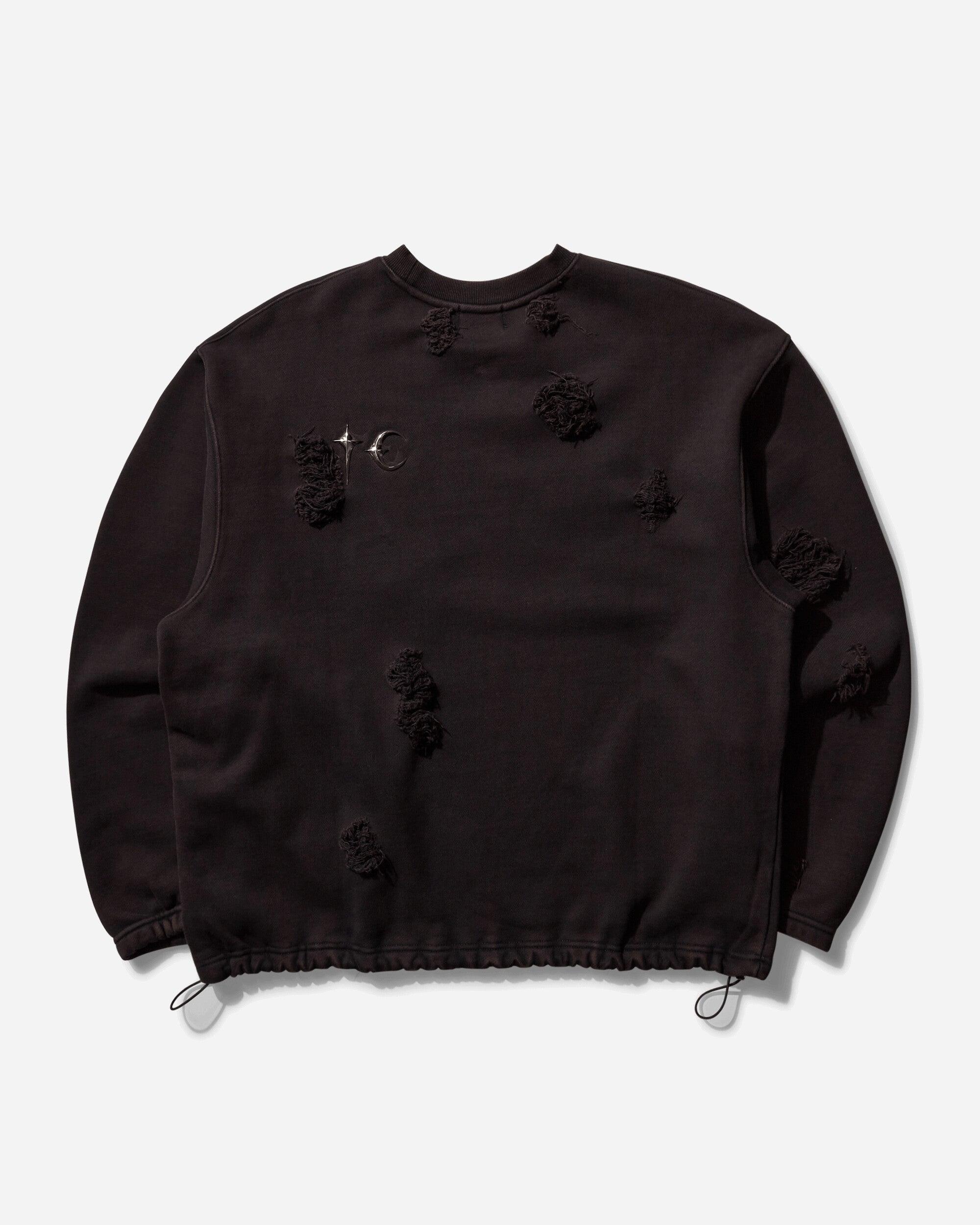 THUG CLUB S War Victim Crewneck Sweatshirt in Black for Men THUG CLUB S War Victim Crewneck Sweatshirt in Black for Men