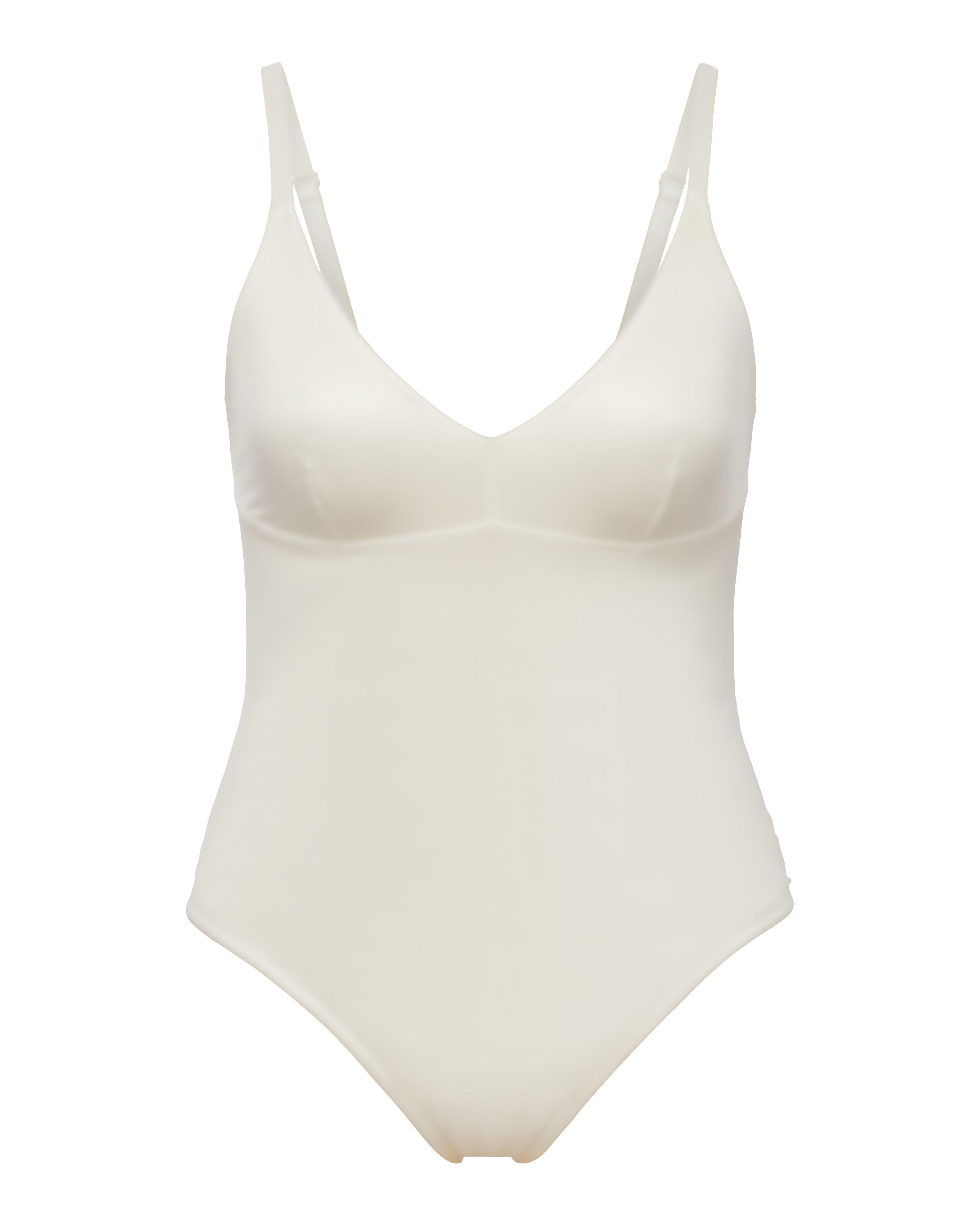 Spanx Shaping Satin Thong Bodysuit in White | Lyst Spanx Shaping Satin Thong Bodysuit in White | Lyst