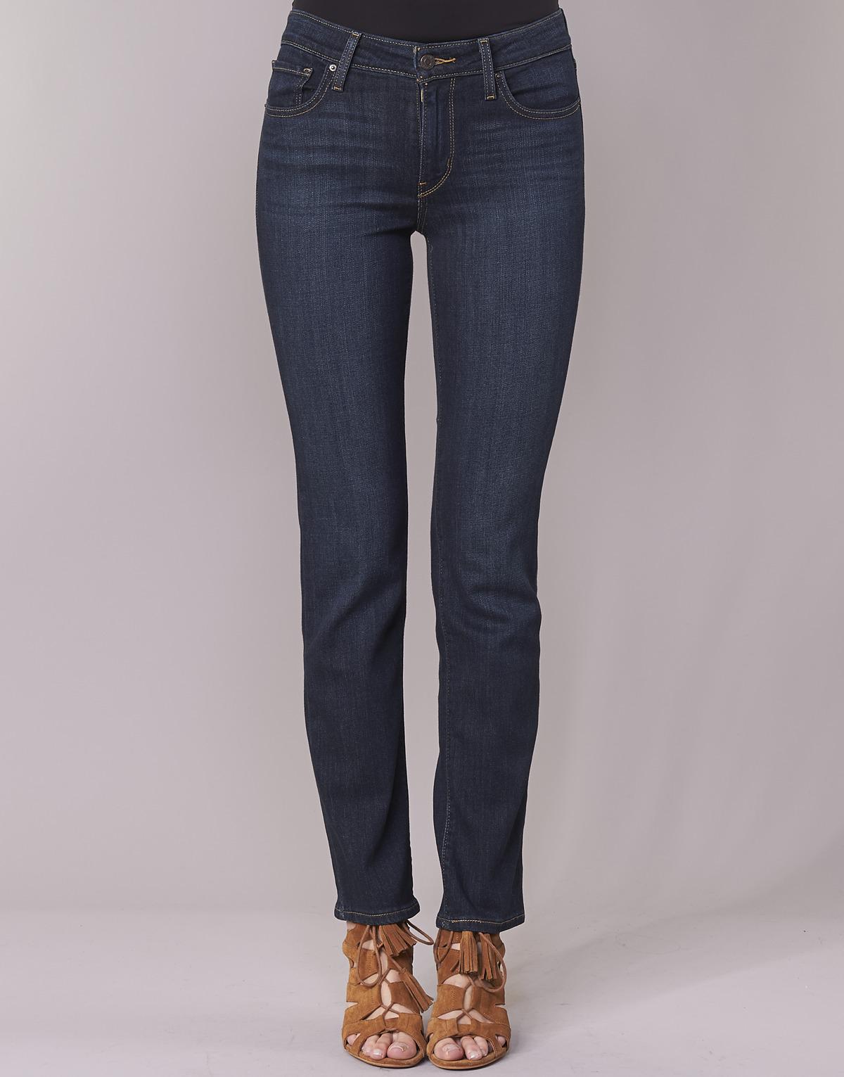 Levi's Denim Levis 714 Straight Women's Jeans In Blue - Lyst