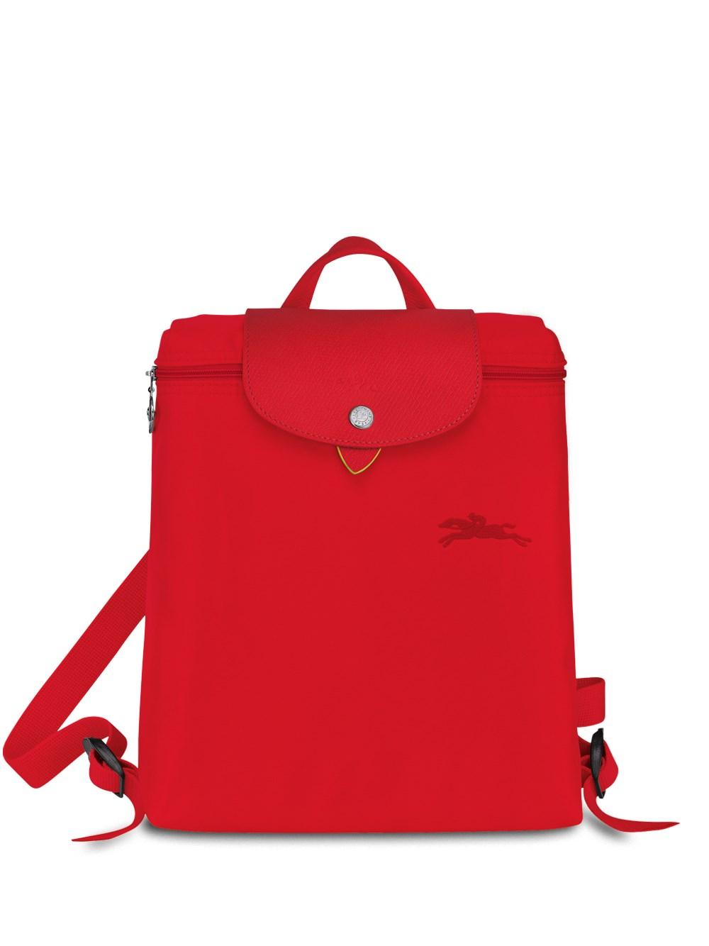 Longchamp `le Pliage Green` Medium Backpack in Red | Lyst