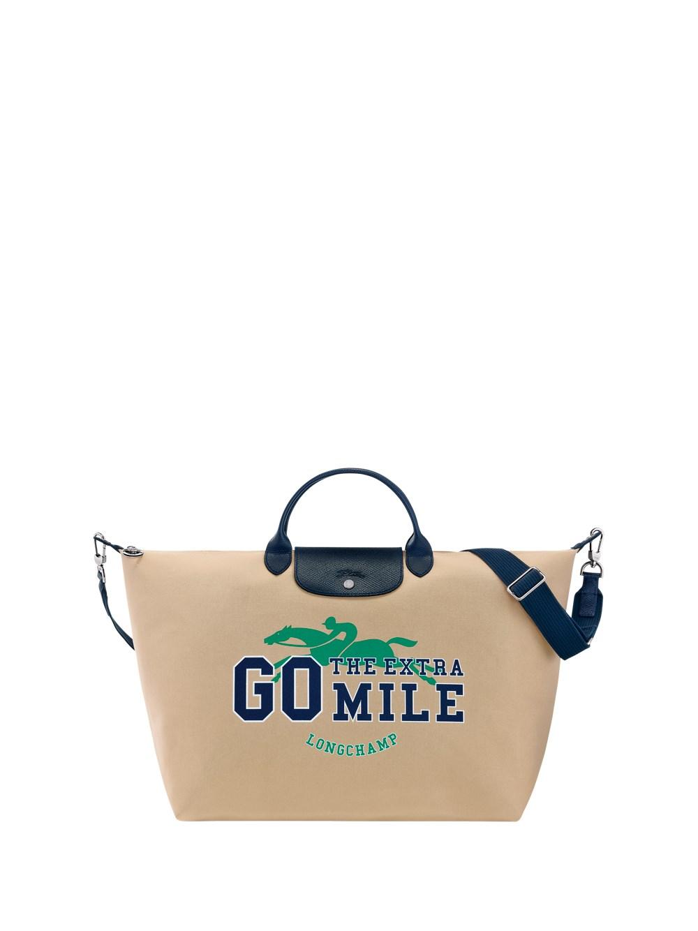 Longchamp `Le Pliage Team` Small Travel Bag in Blue | Lyst