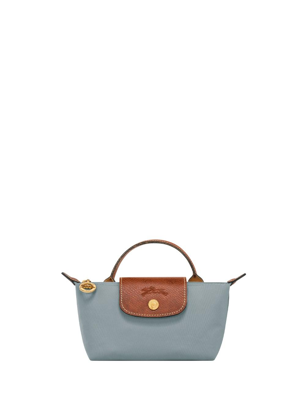 Longchamp `Le Pliage Original` Pouch With Handle in Blue | Lyst UK