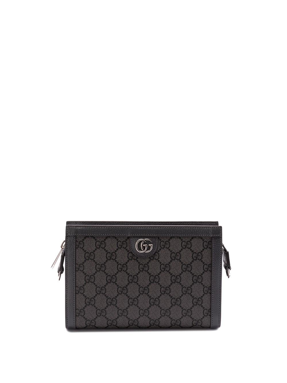Gucci `Gg Supreme` Mini Bag in Gray for Men | Lyst