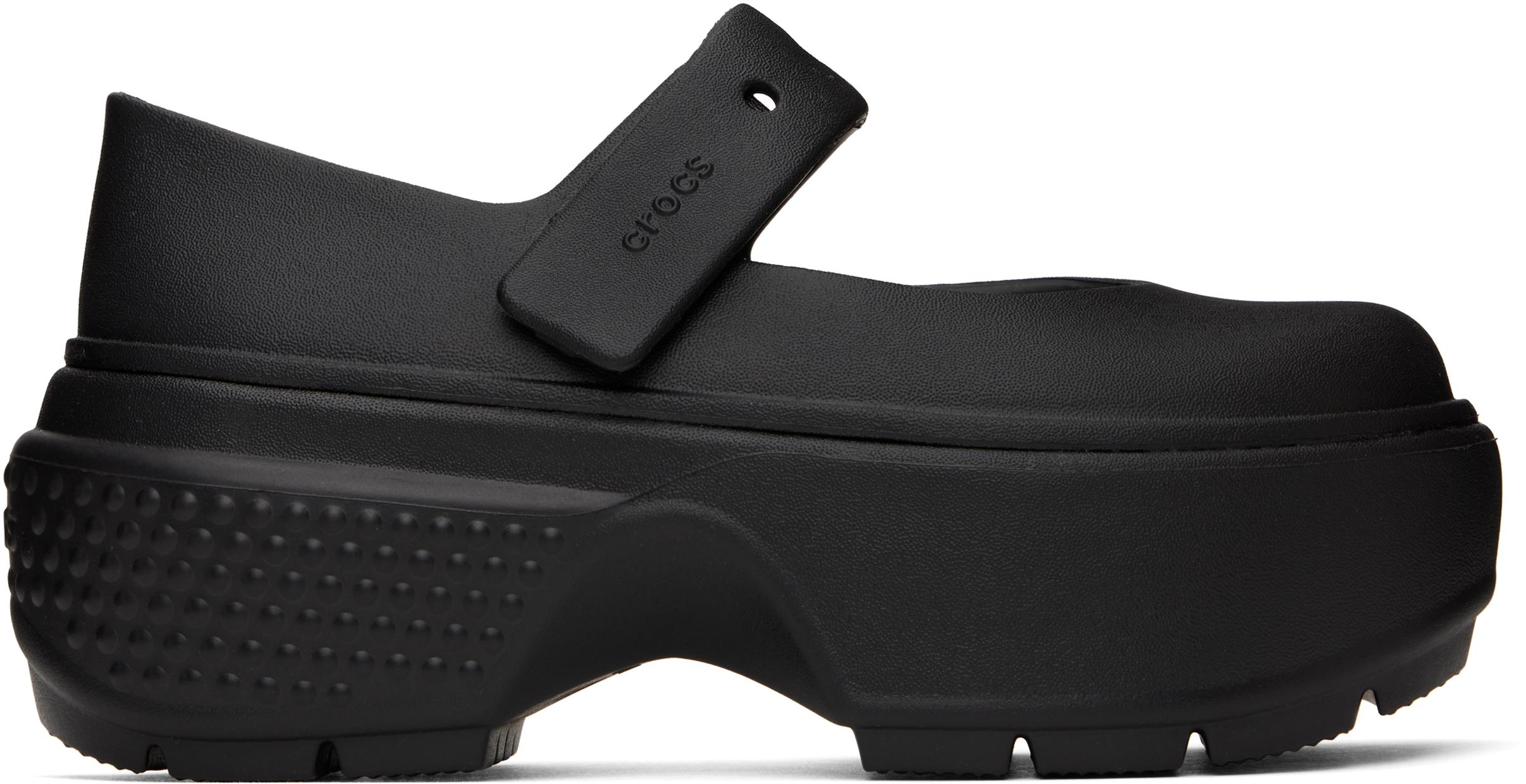 Crocs™ Stomp Mary Jane Slip-On Loafers in Black | Lyst