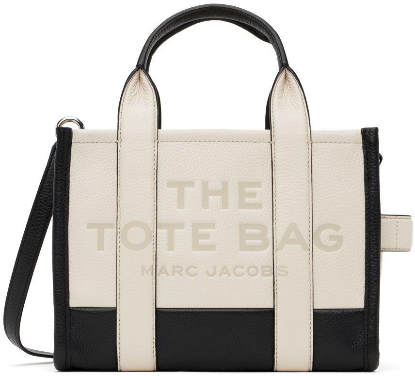 Marc Jacobs Black & Off-white Mini 'the Colorblock' Tote in Natural | Lyst