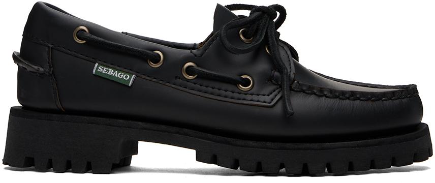 Sebago Ranger Moc Soft Loafers in Black | Lyst