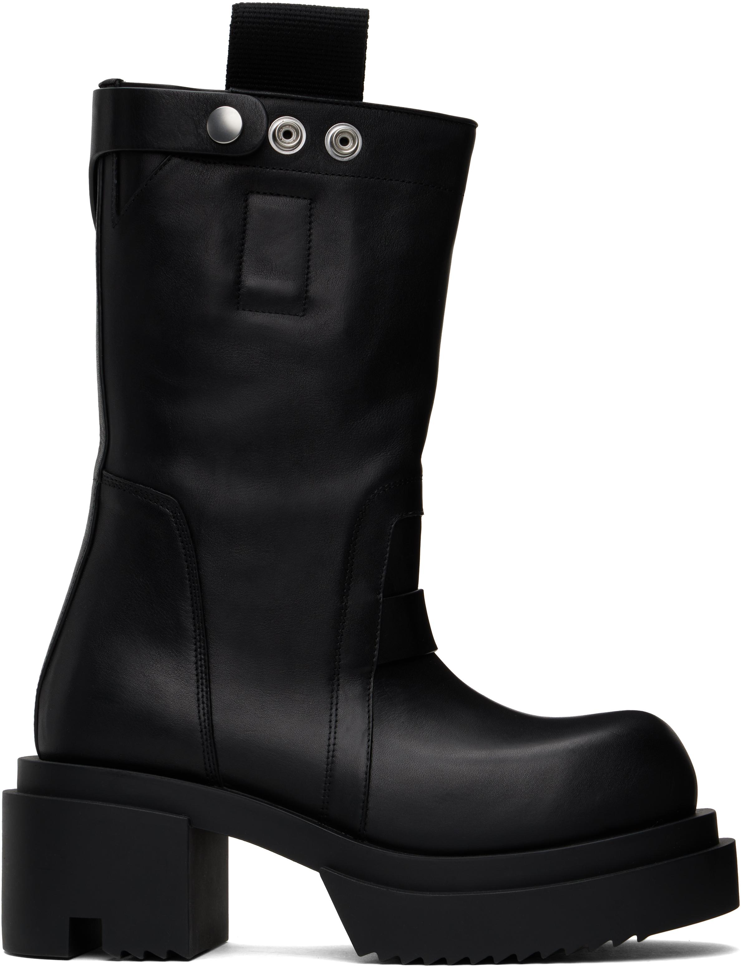 Rick Owens Porterville Pull On Bogun Boots in Black | Lyst