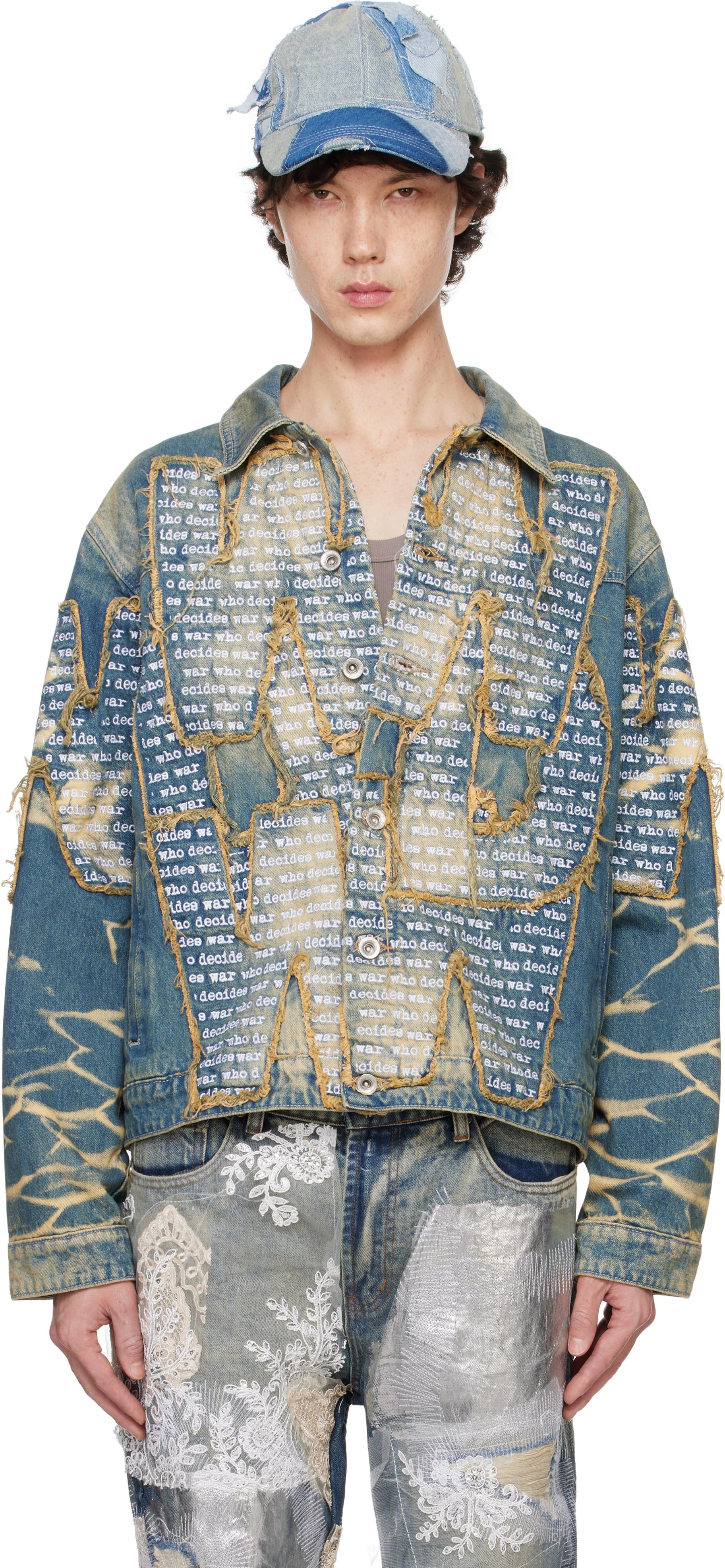 Who Decides War Overlay Jacket in Blue for Men | Lyst