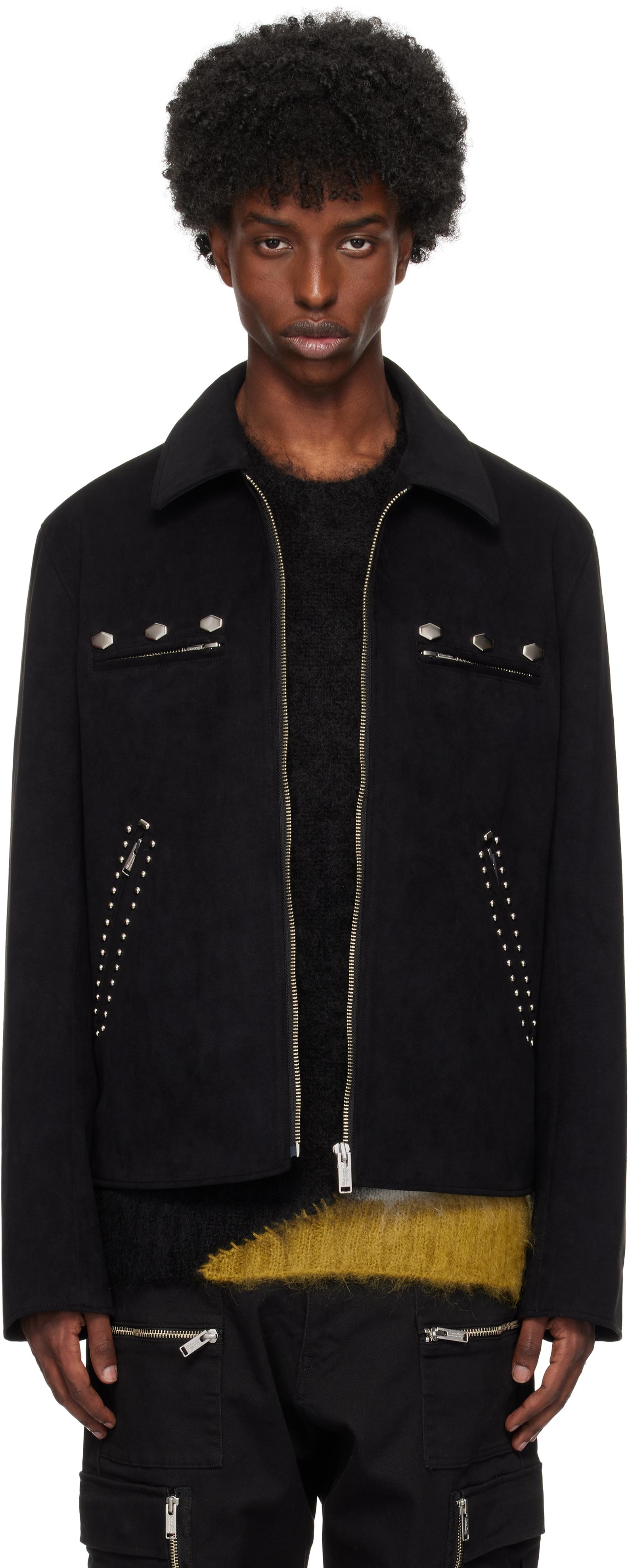 Undercover Up2D4201 Faux-Suede Jacket in Black for Men | Lyst