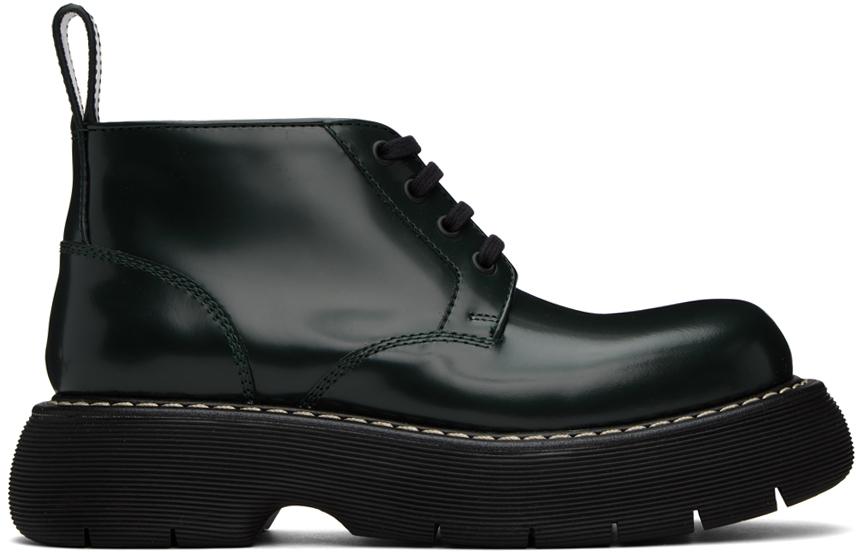 Bottega Veneta メンズ ブラック カーキ Swell レースアップ Bottega Veneta メンズ ブラック カーキ Swell レースアップ