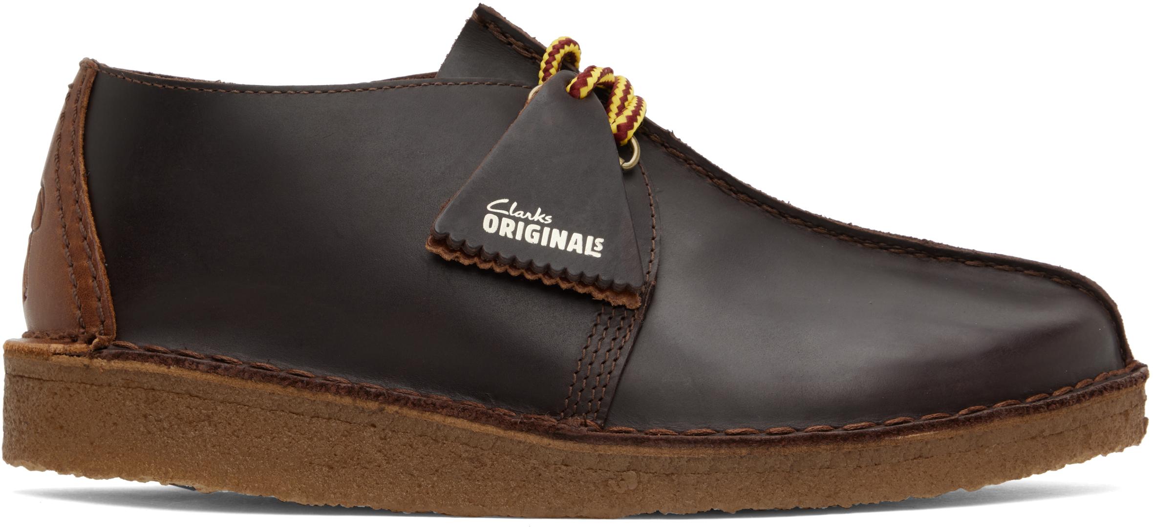 Clarks Burgundy Dsrttrek Hiker Desert Boots in Black for Men | Lyst
